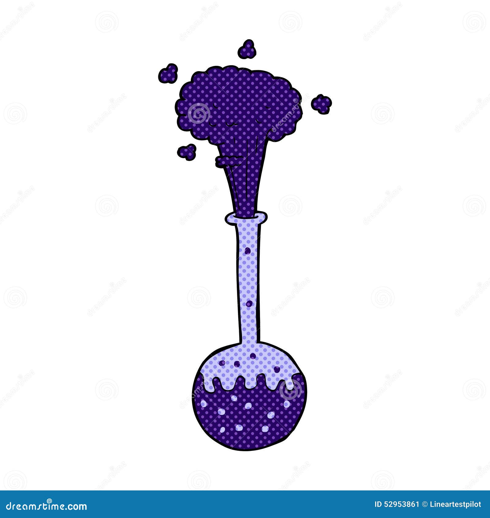 Comic Cartoon Science Experiment Stock Illustration - Illustration of ...