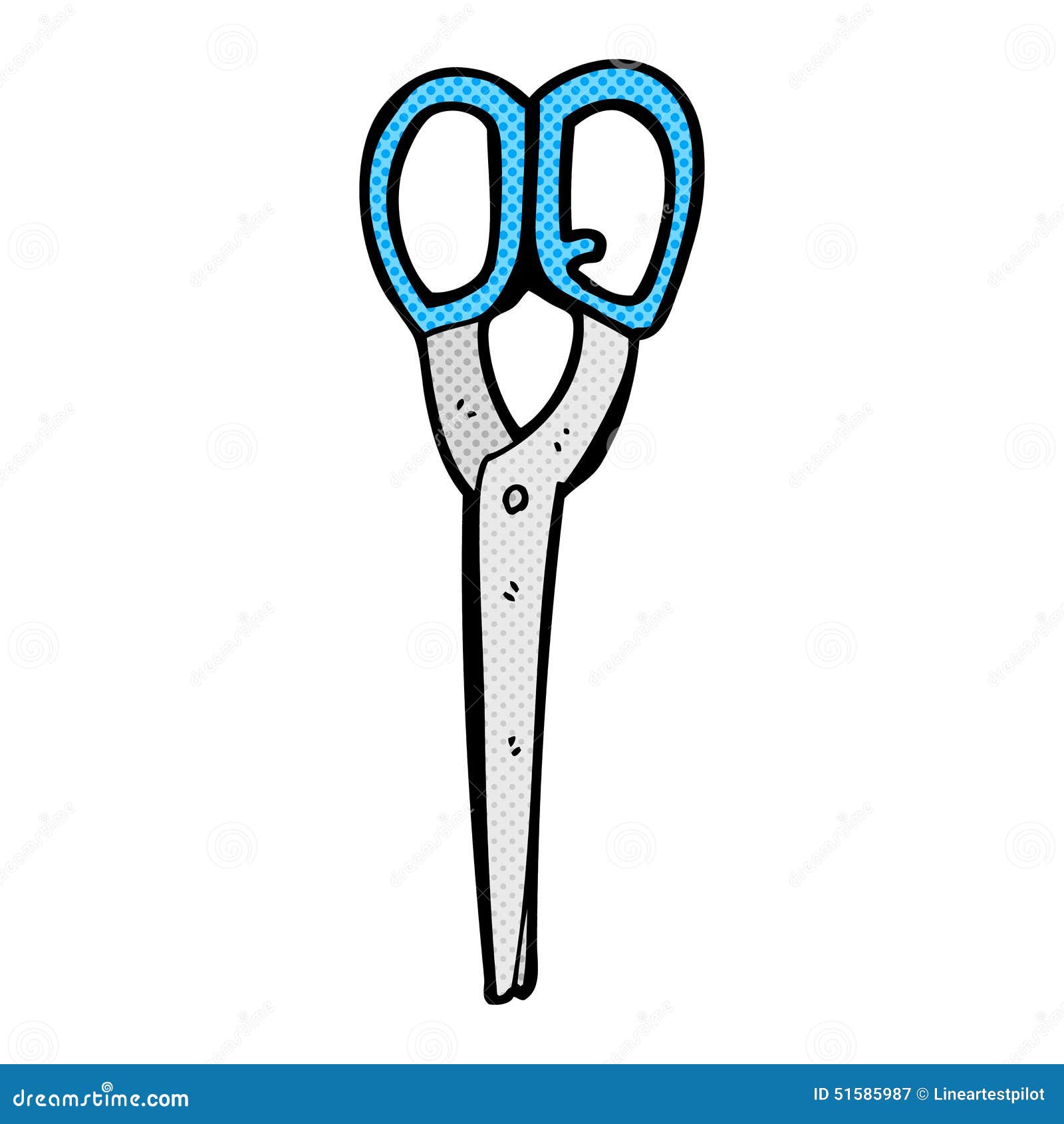 Comic cartoon scissors stock illustration. Illustration of quirky ...
