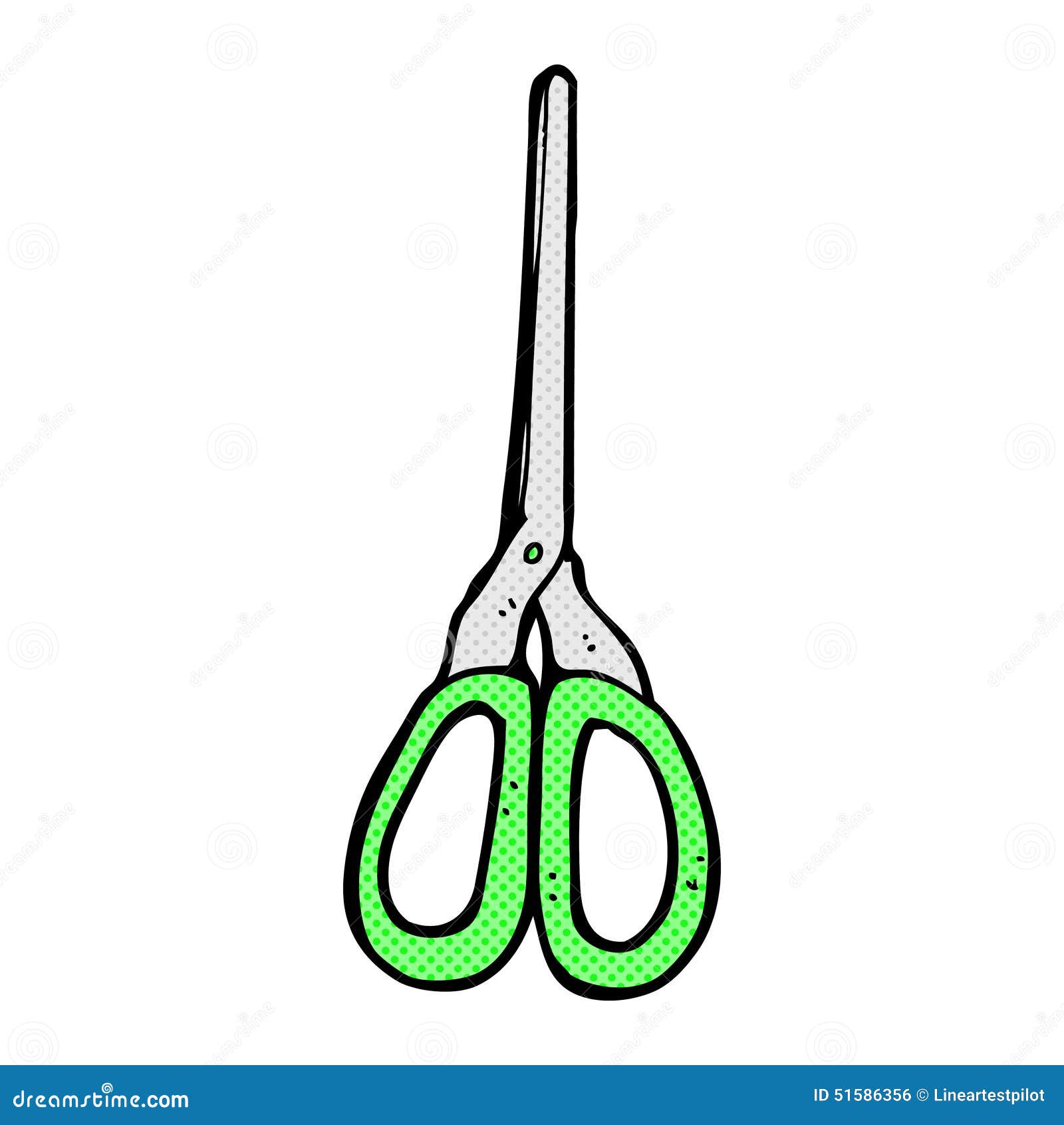 Comic cartoon scissors stock illustration. Illustration of drawing ...