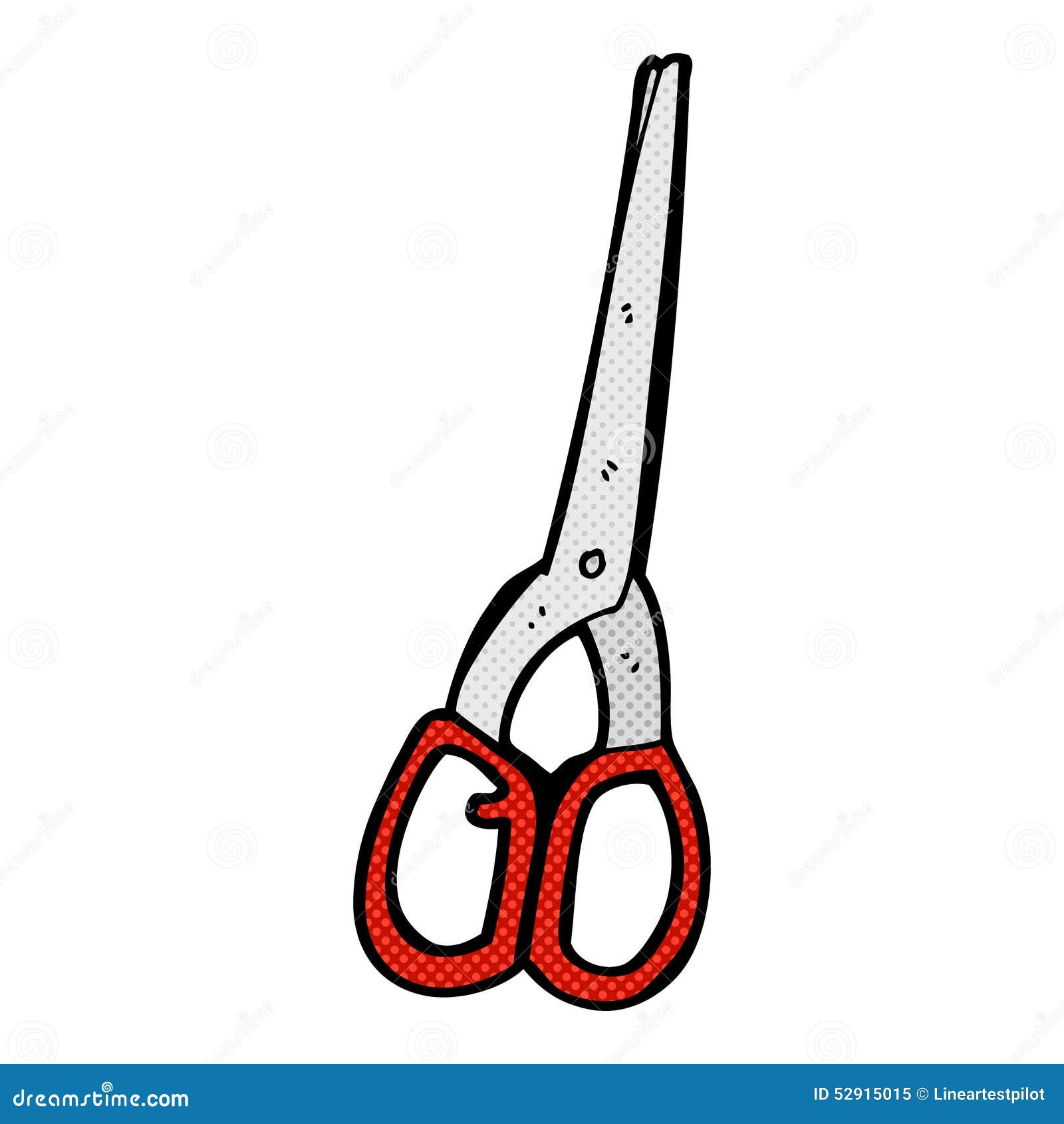 Comic cartoon scissors stock illustration. Illustration of book - 52915015