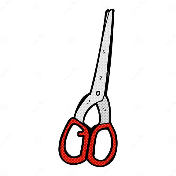 Comic cartoon scissors stock illustration. Illustration of book - 52915015