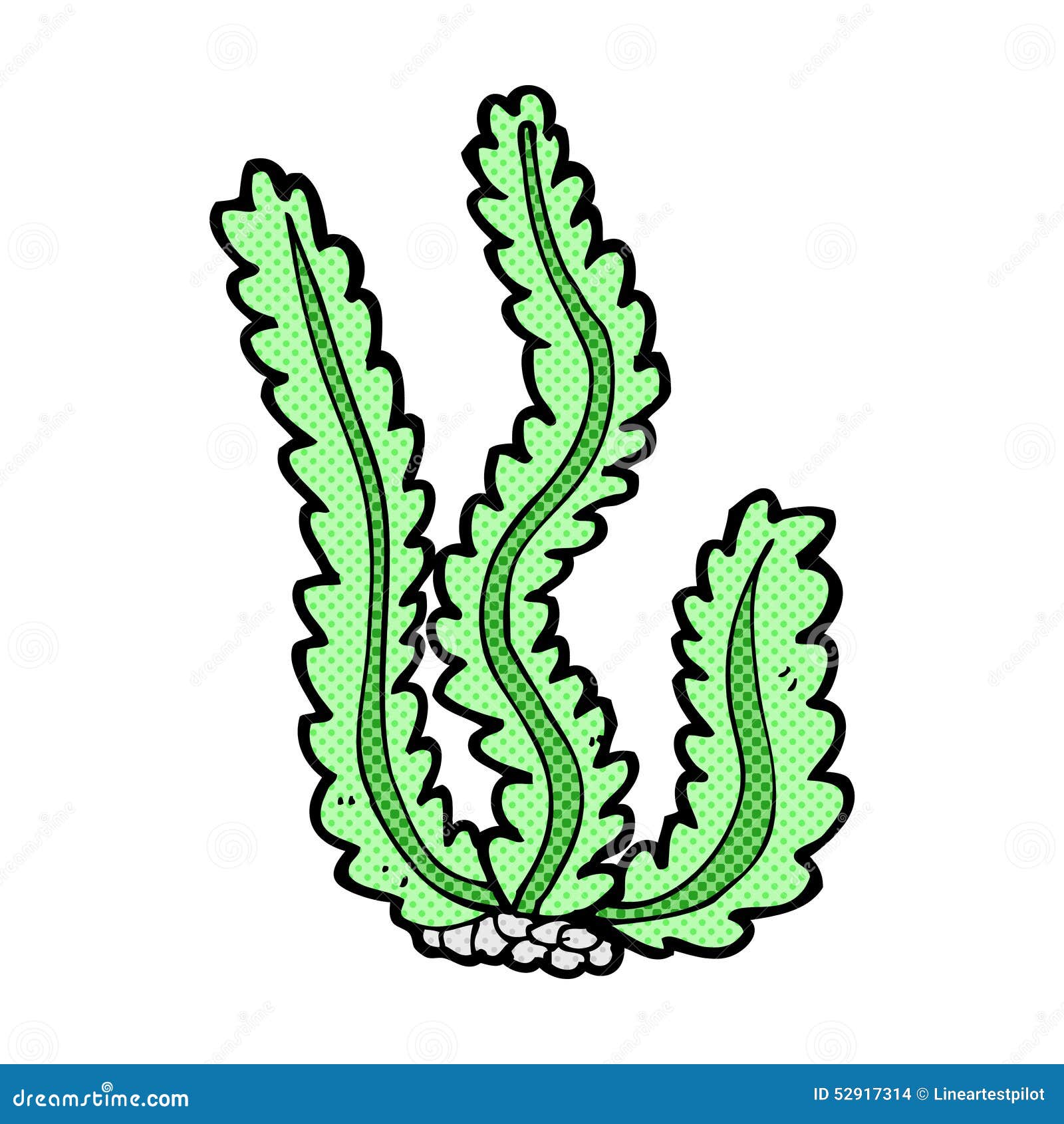 Comic cartoon seaweed stock illustration. Illustration of character ...