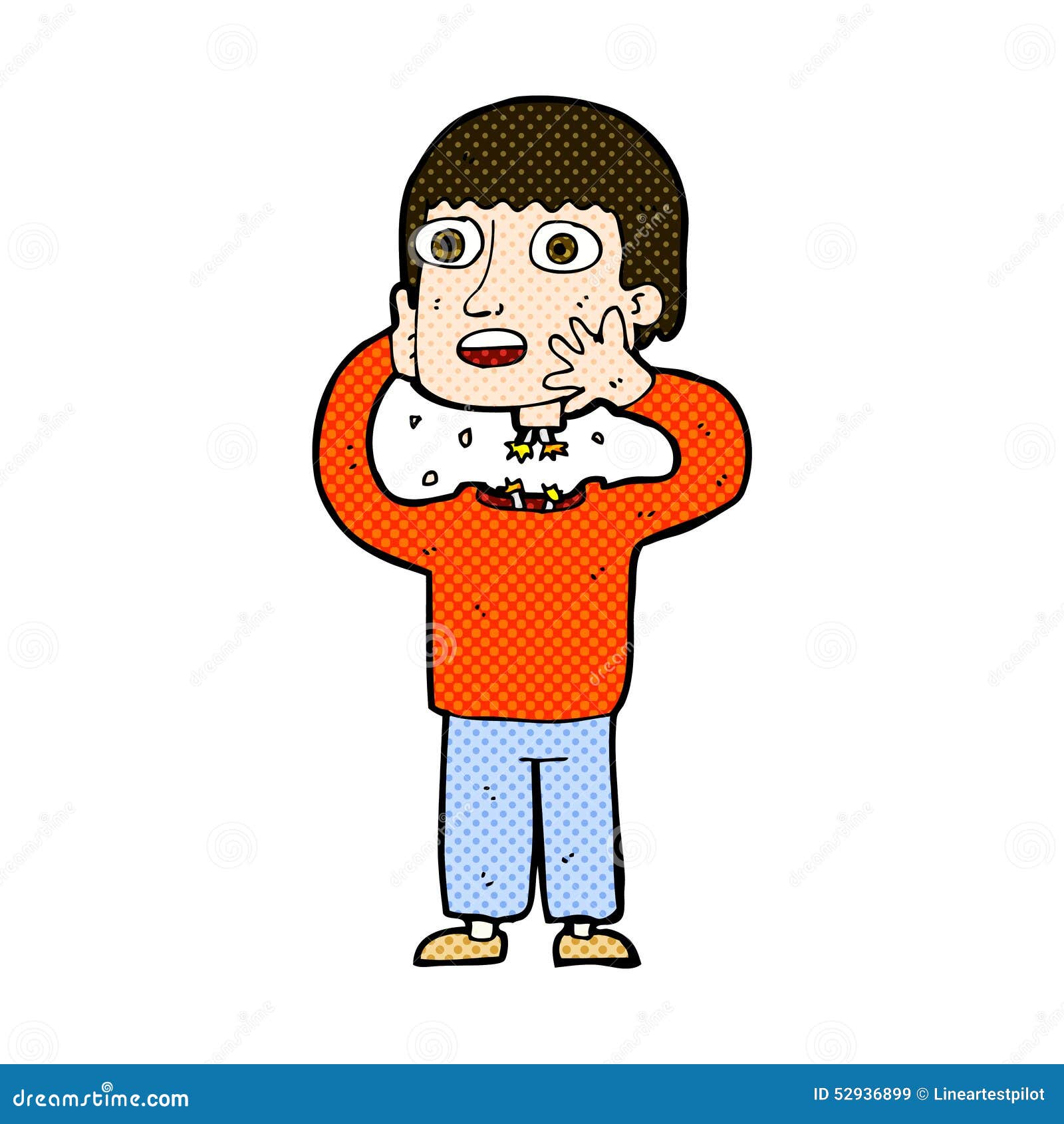 Cartoon Secret Agent With A Trench Coat And Gun Stock Photography ...