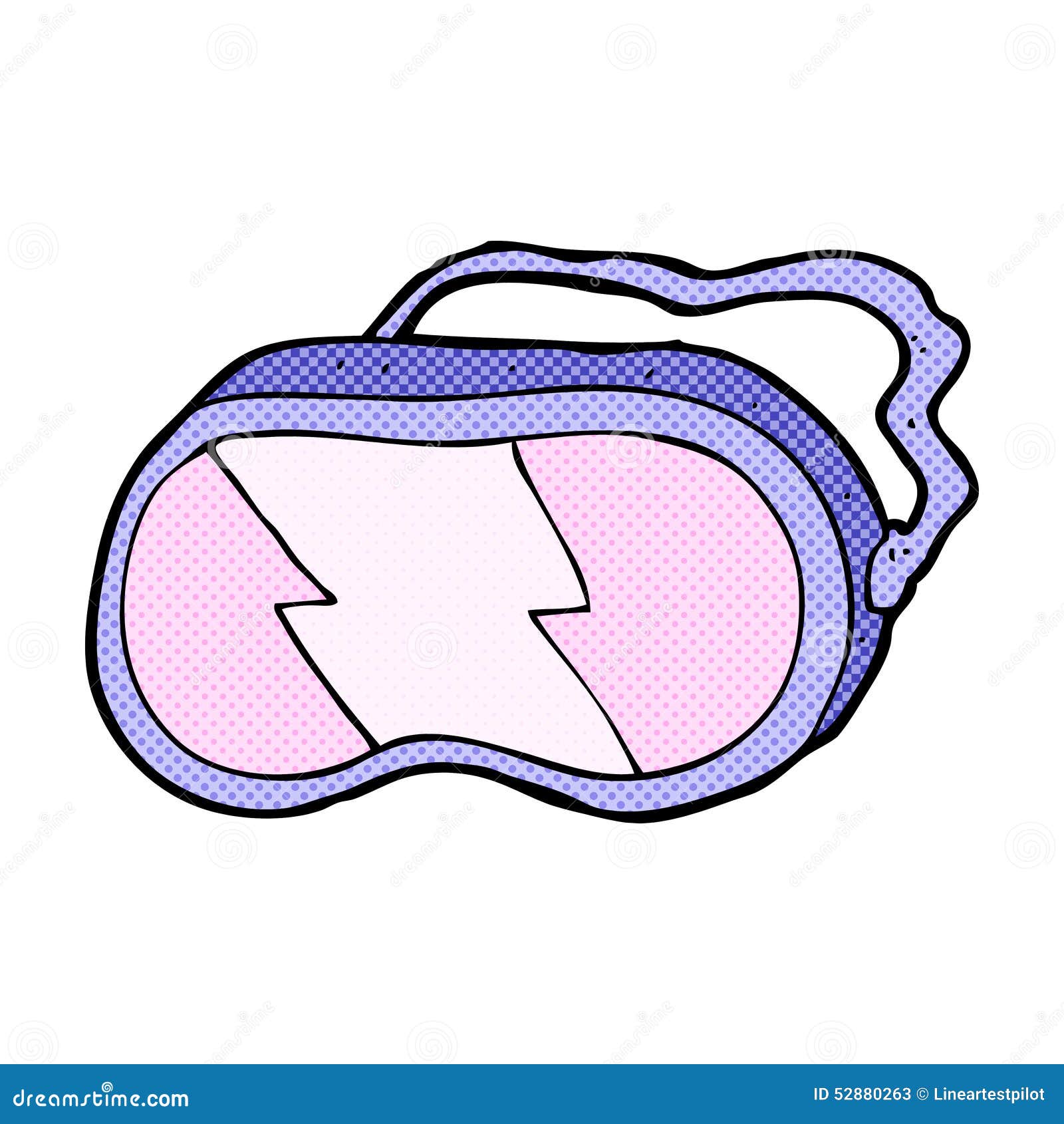 Comic cartoon ski goggles stock illustration. Illustration of quirky ...