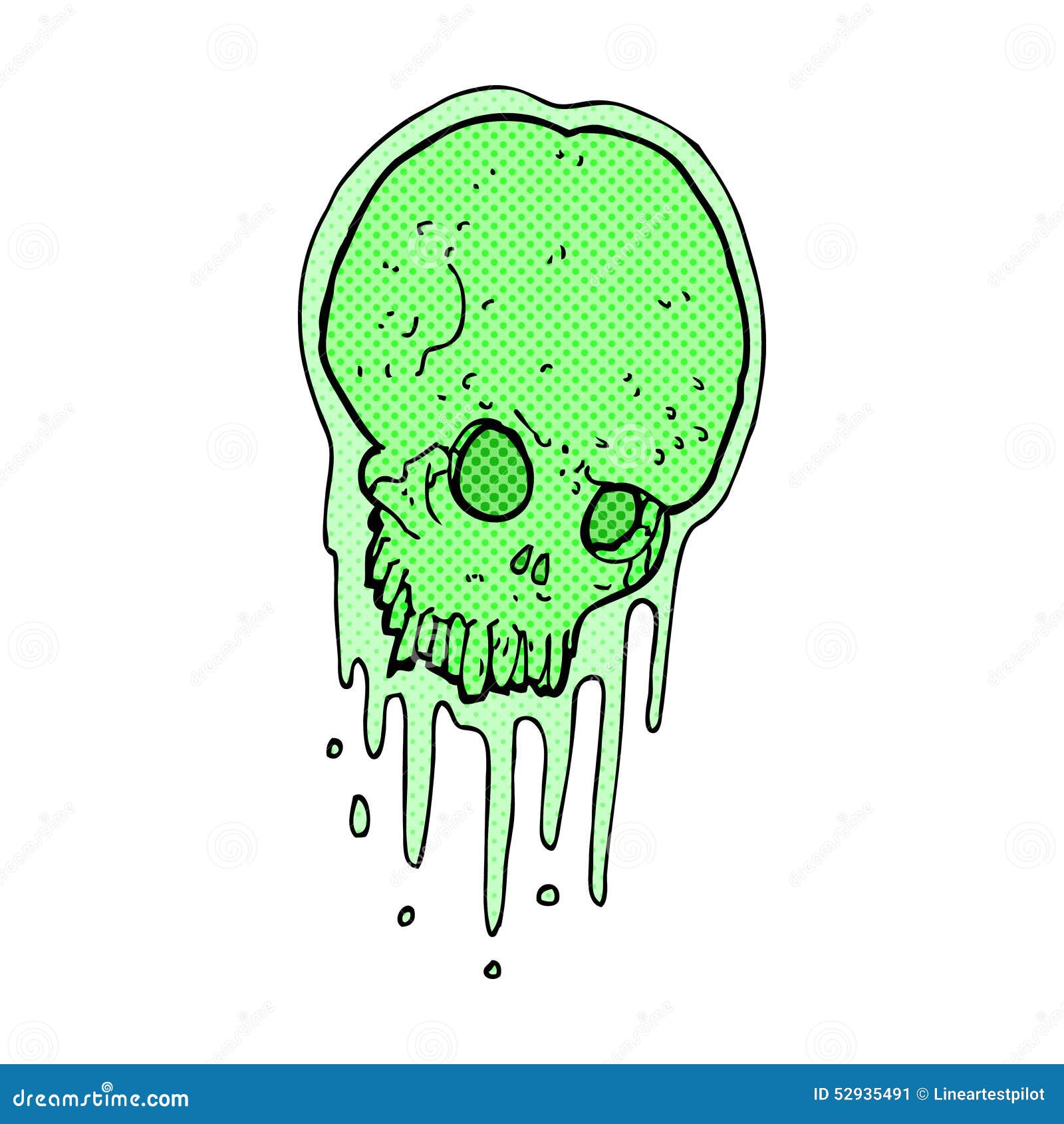 Comic Slimy Aliens. Funny Cartoon Green Slime Characters ...