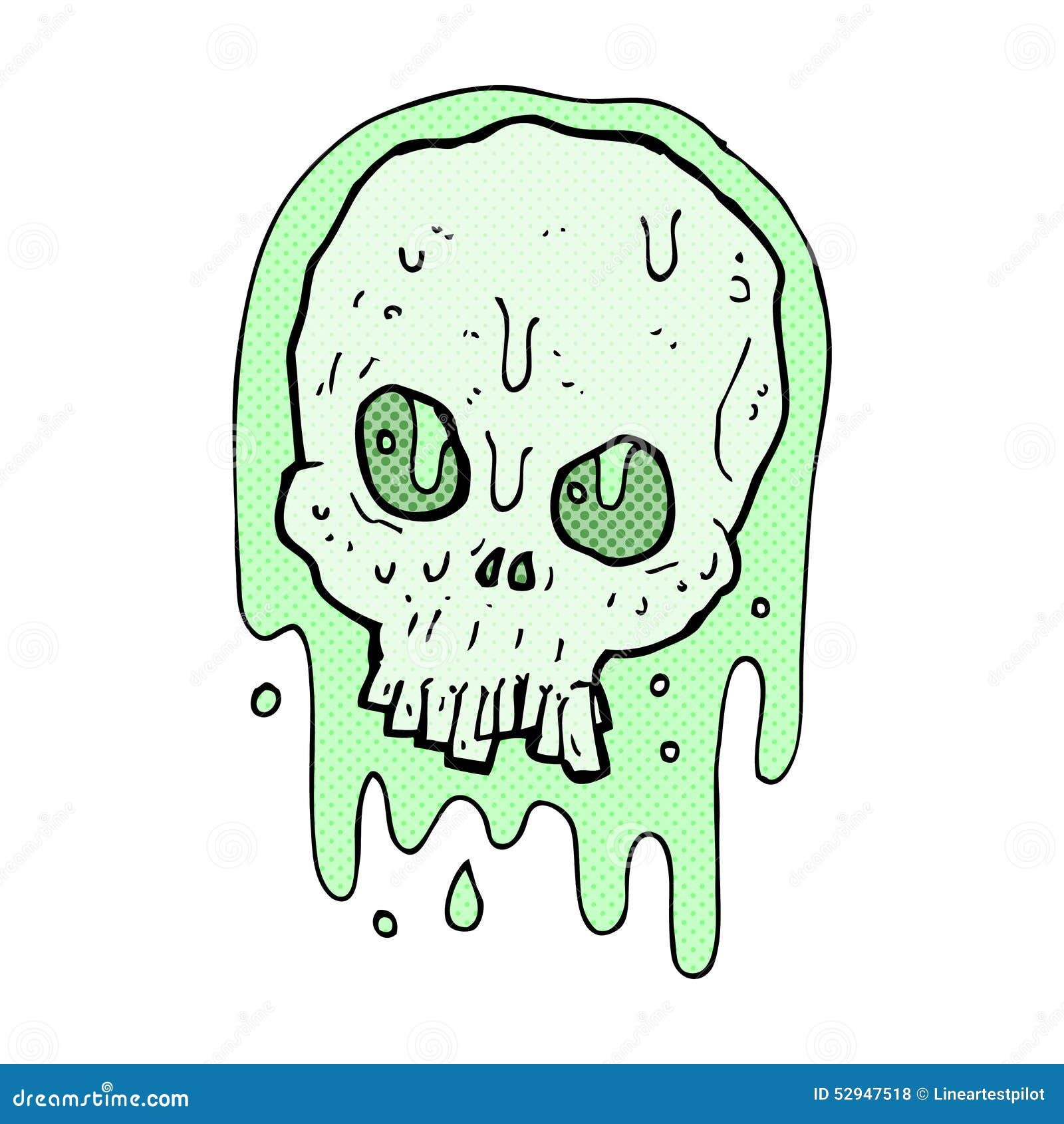 Comic Slimy Aliens. Funny Cartoon Green Slime Characters ...