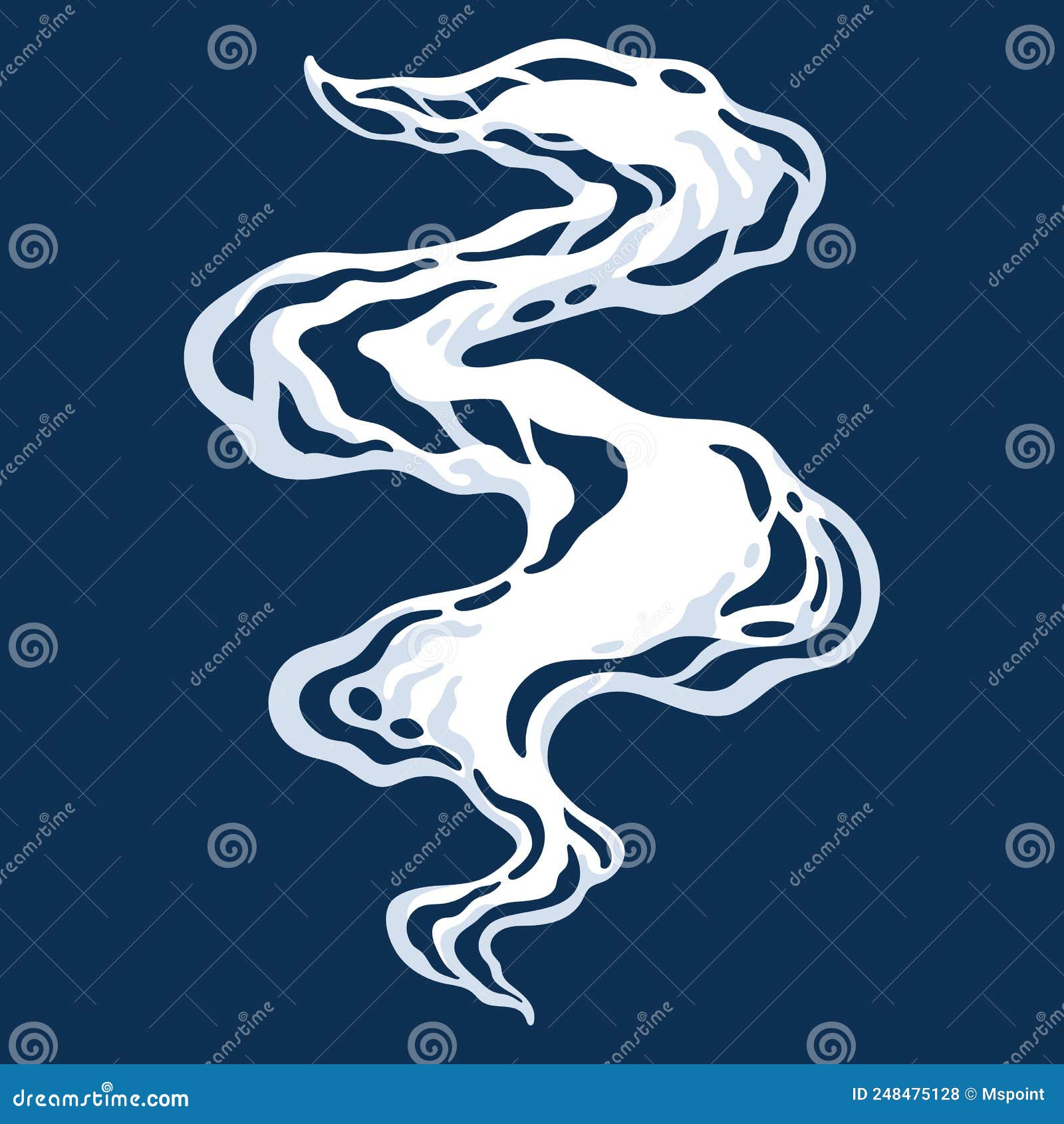 Comic Cartoon Smoke or Cloud, Vector Speed Motion Effects Stock Vector ...