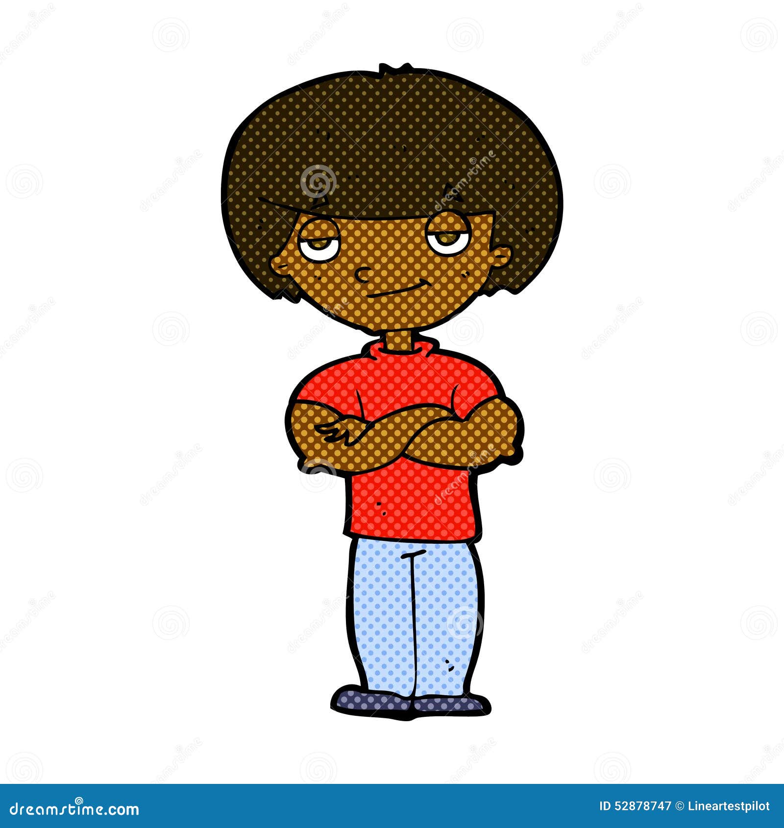 Comic Cartoon Smug Looking Man Stock Illustration - Illustration of ...