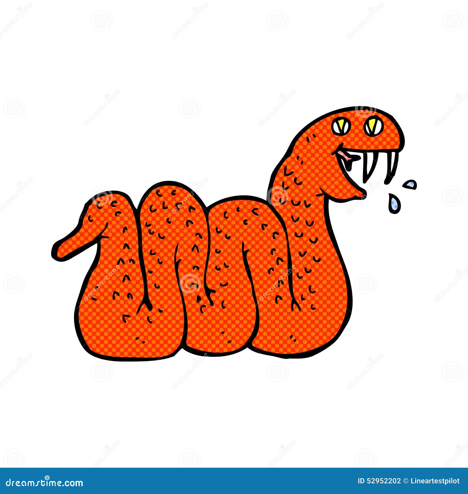 Comic Cartoon Snake Stock Photo | CartoonDealer.com #52952202