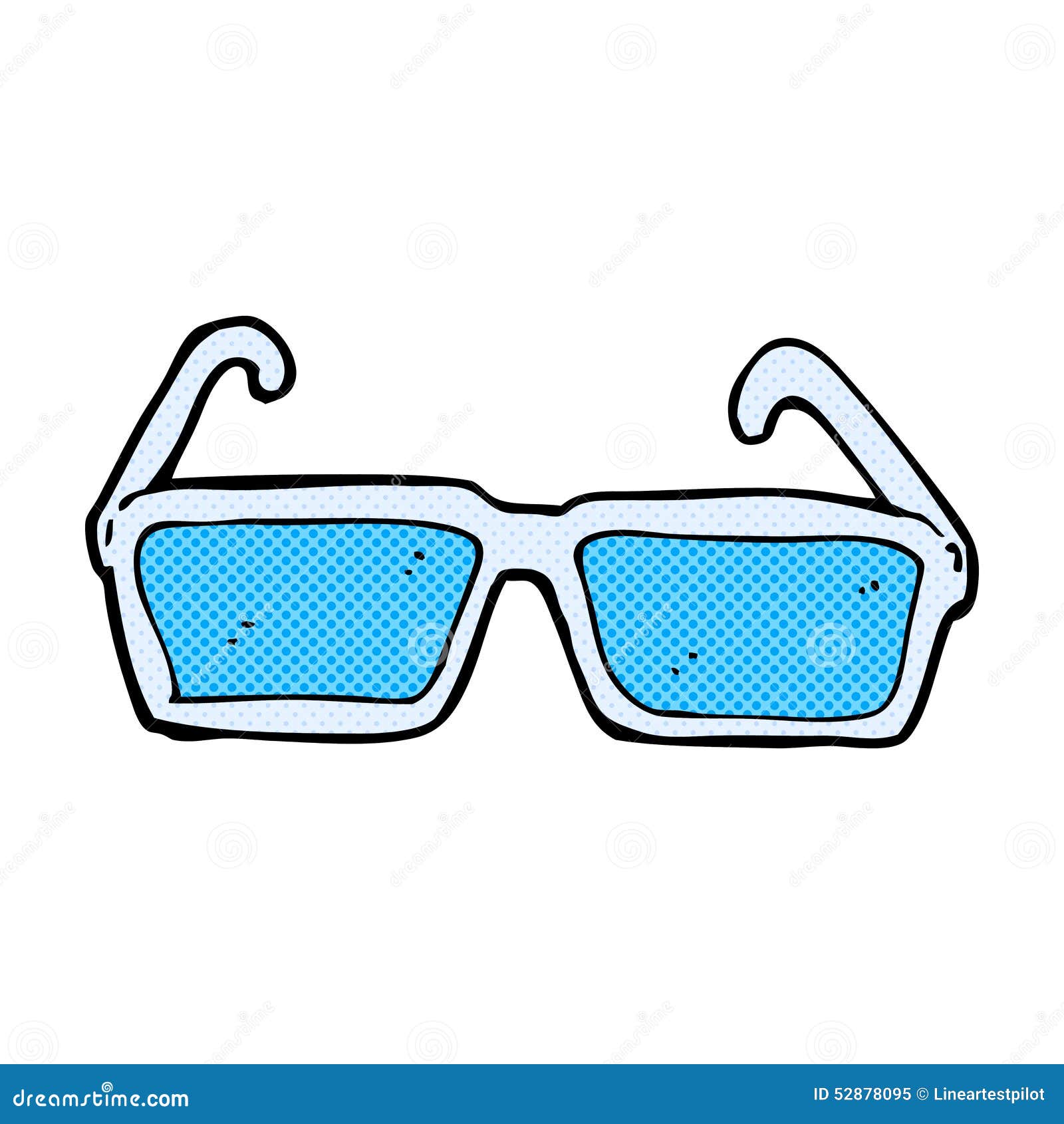 Comic cartoon spectacles stock illustration. Illustration of drawn ...