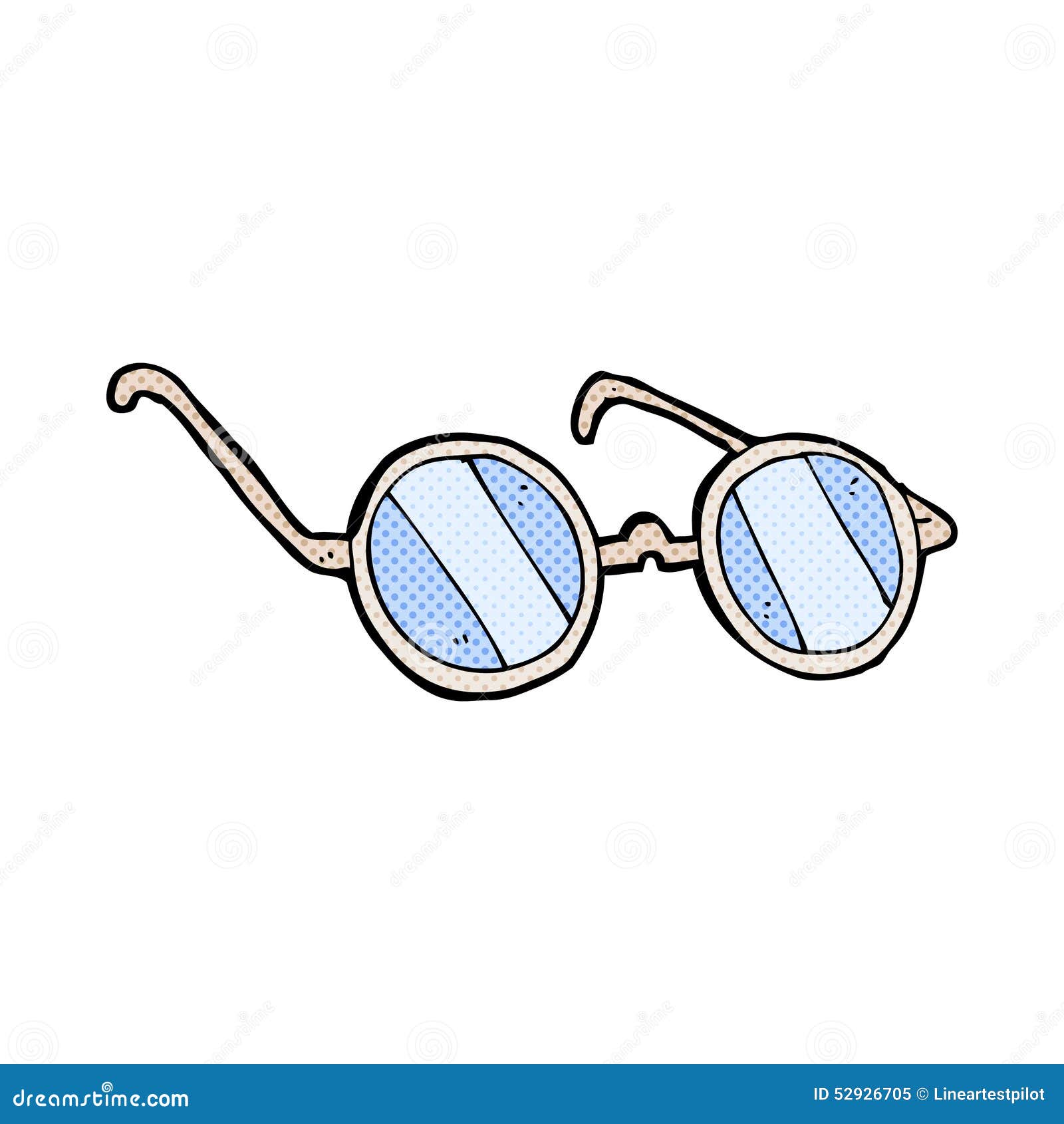 Comic cartoon spectacles stock illustration. Illustration of glasses ...