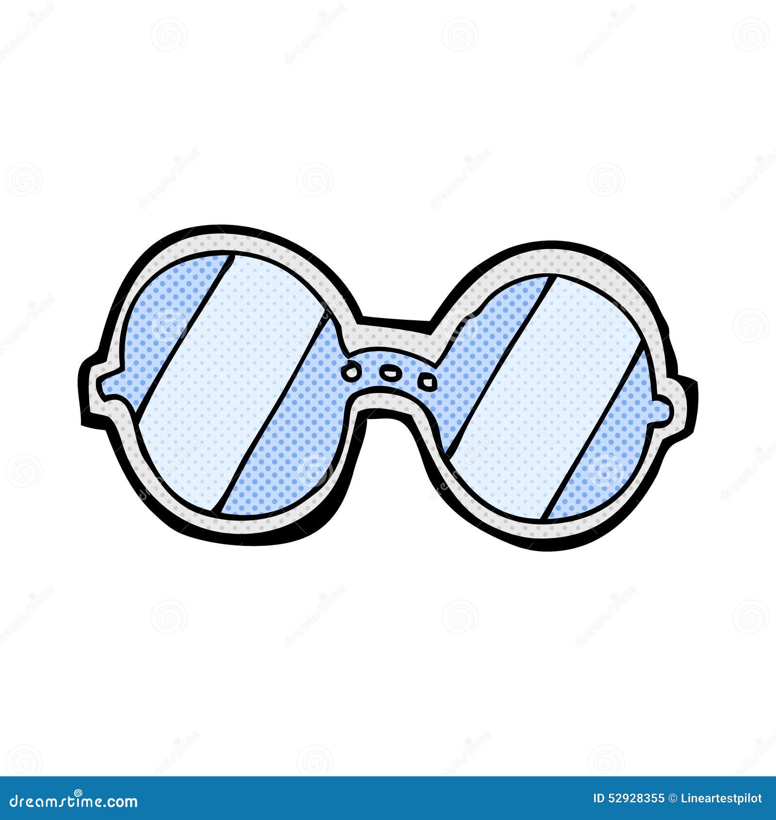 Comic cartoon spectacles stock illustration. Illustration of drawn ...