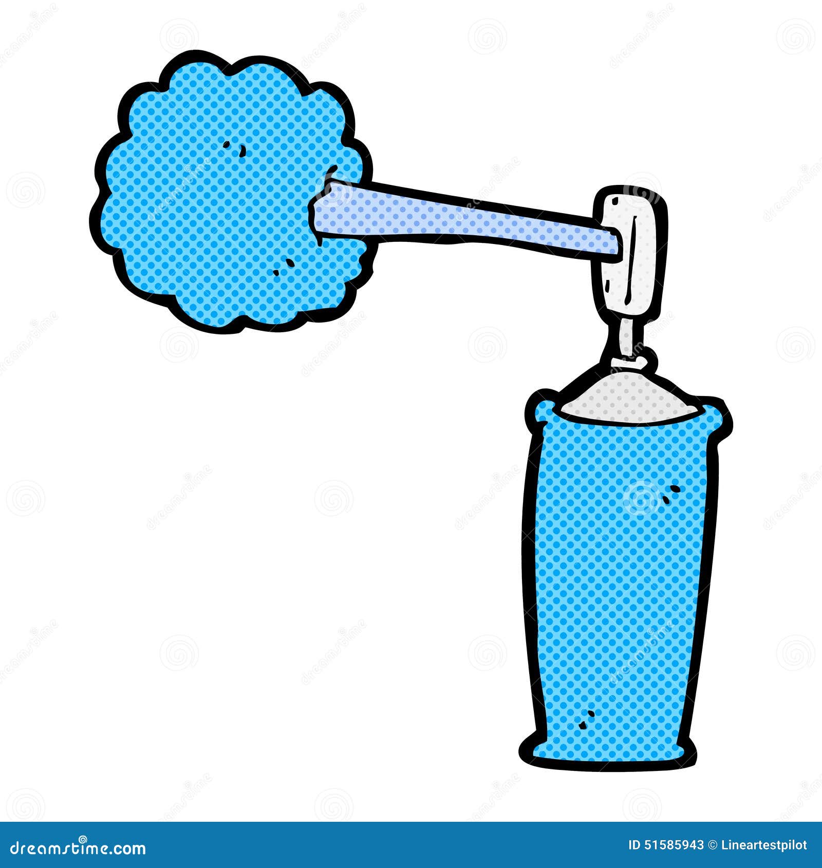 Comic cartoon spray can stock illustration. Illustration of drawn ...