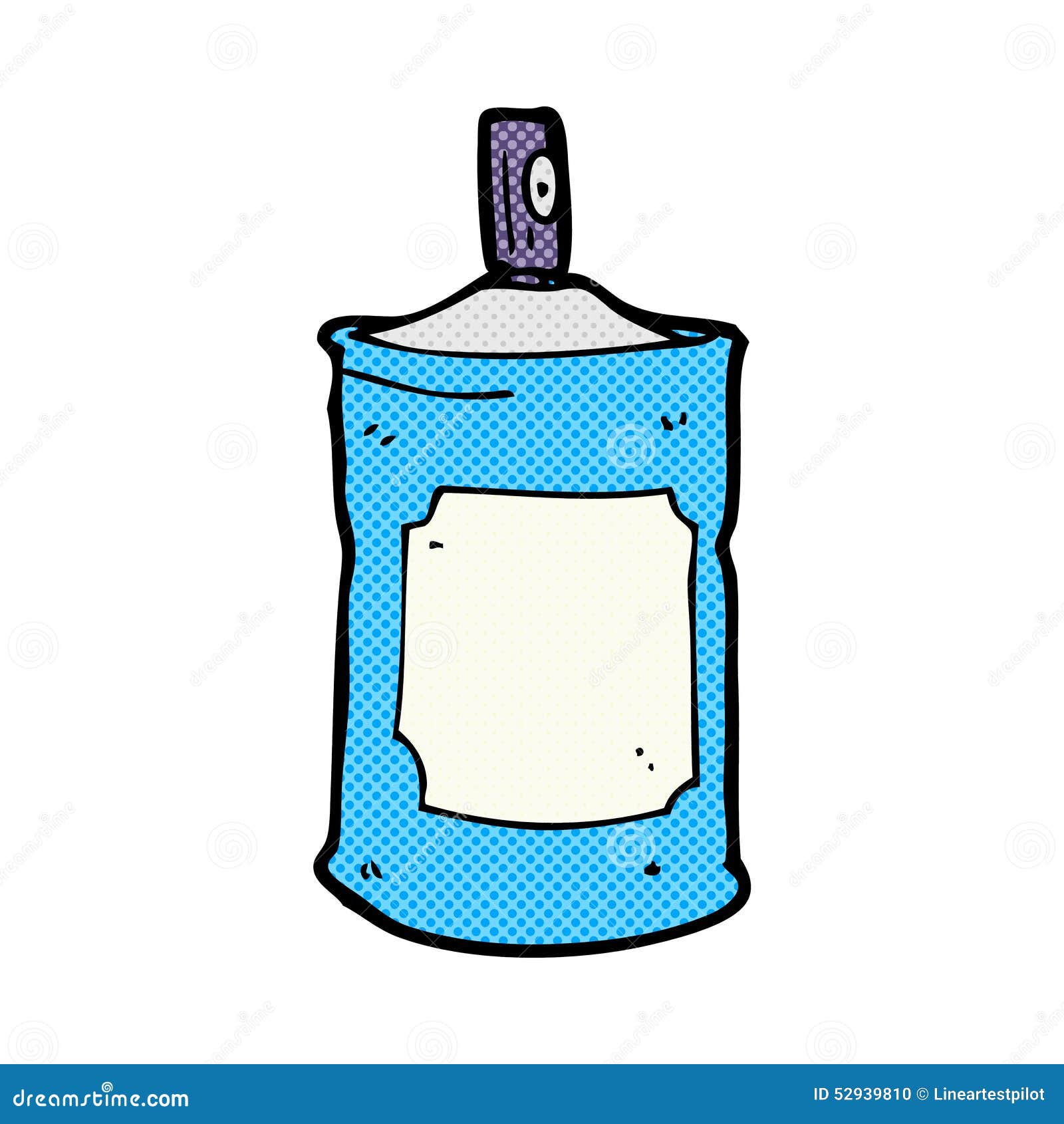 Comic cartoon spray can stock illustration. Illustration of happy ...