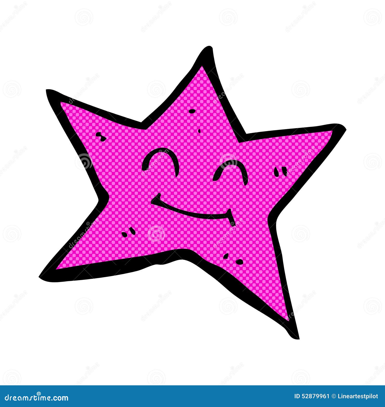 Comic Cartoon Star Character Stock Illustration - Illustration of print ...