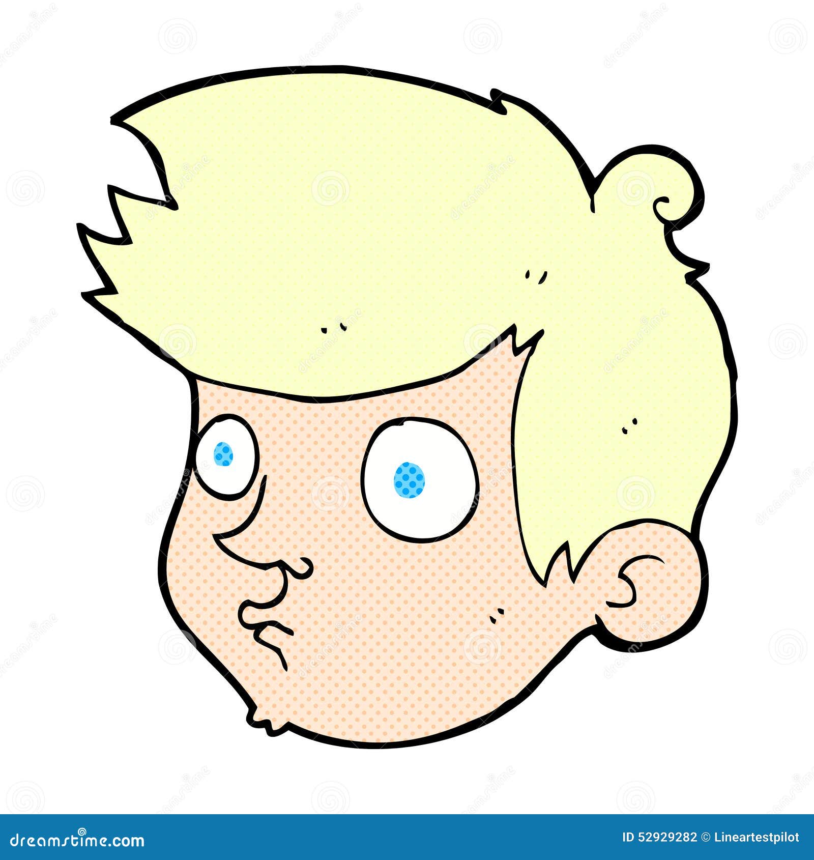 Comic cartoon staring boy stock illustration. Illustration of cartoon ...