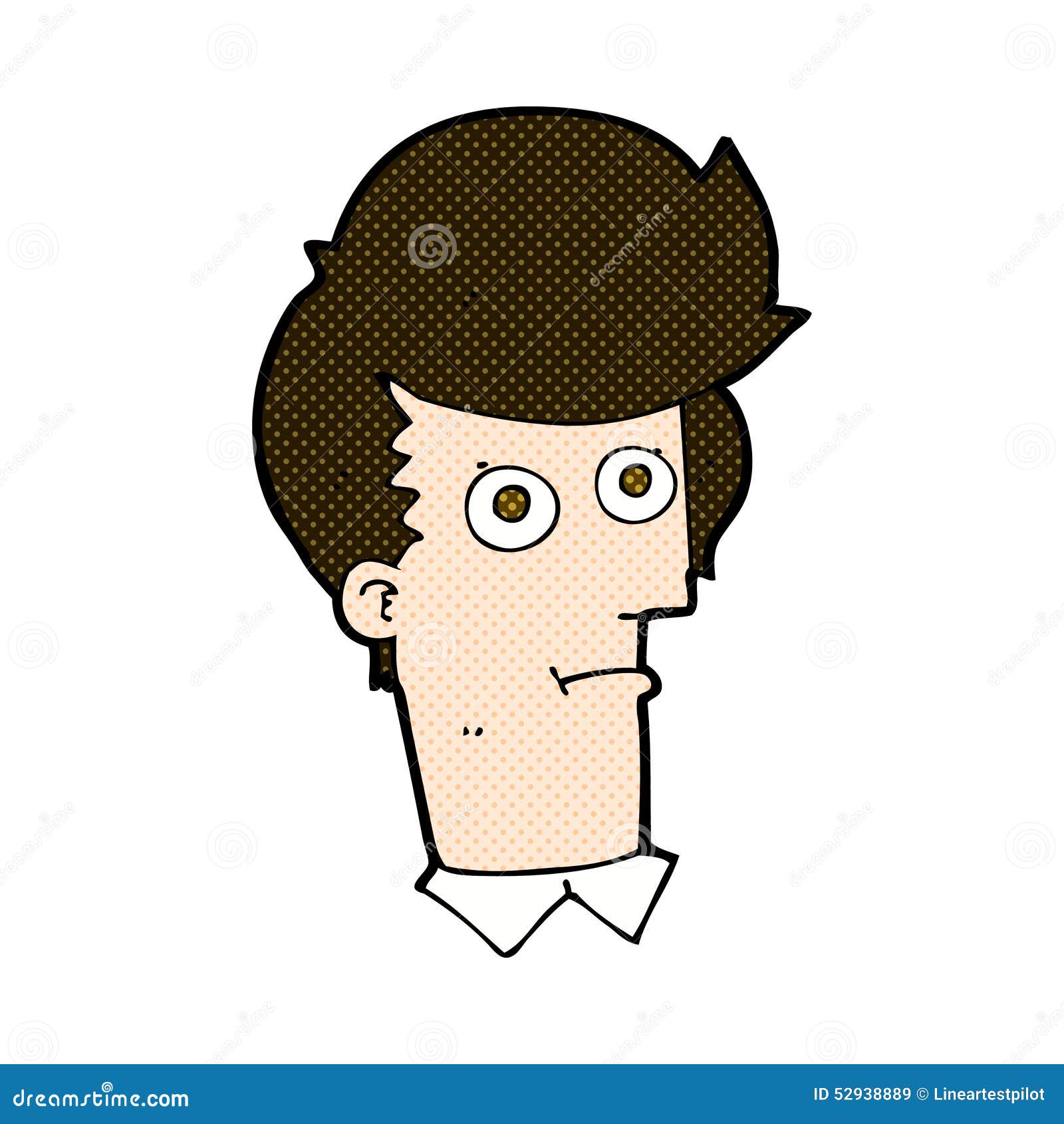 Cartoon Staring Man | CartoonDealer.com #38062079