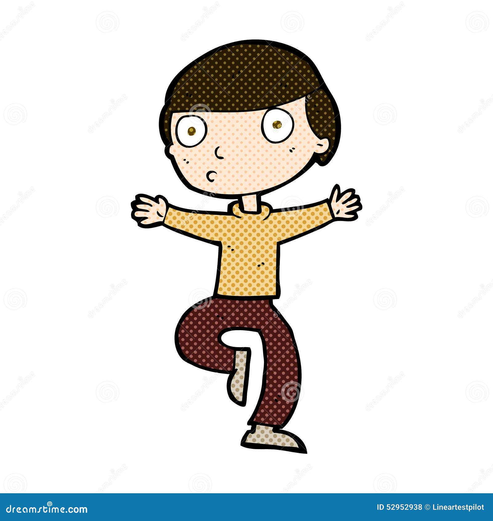 Comic cartoon startled man stock illustration. Illustration of book ...