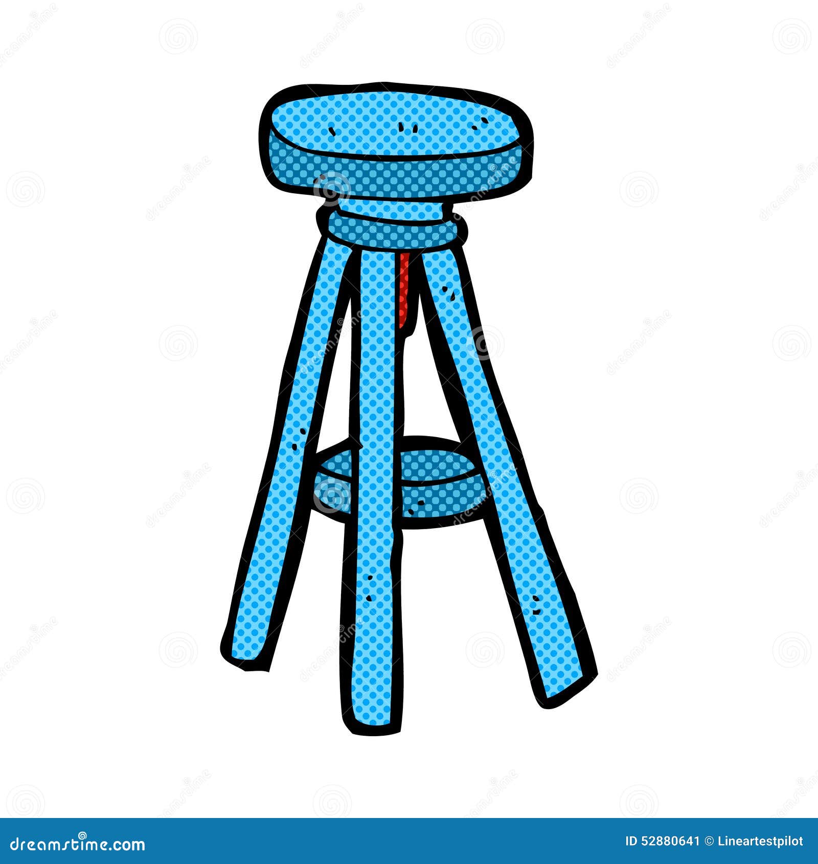 Comic cartoon stool stock illustration. Illustration of drawing - 52880641