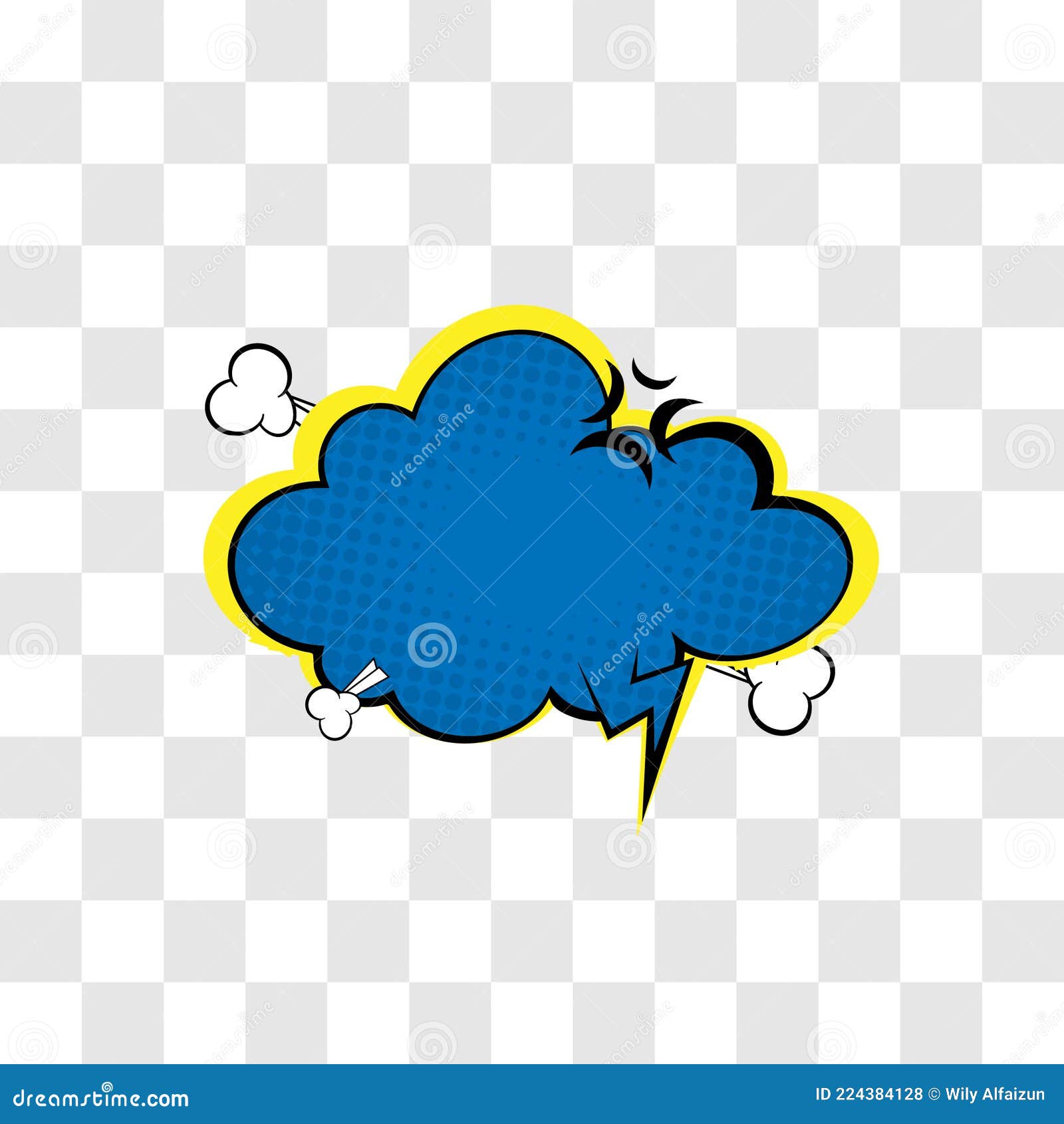 Comic Cartoon Style Blank Dialogue Box Stock Vector - Illustration of ...