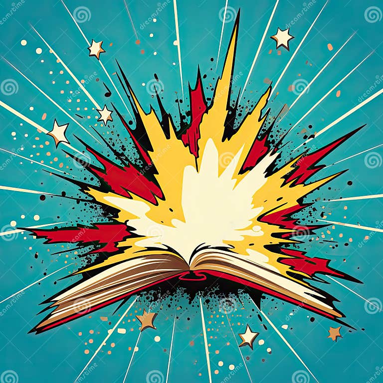 Comic and Cartoon Style Explosion. Stock Illustration - Illustration of ...