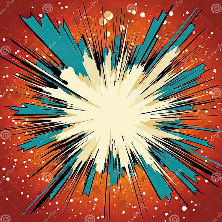 Comic and Cartoon Style Explosion. Stock Illustration - Illustration of ...