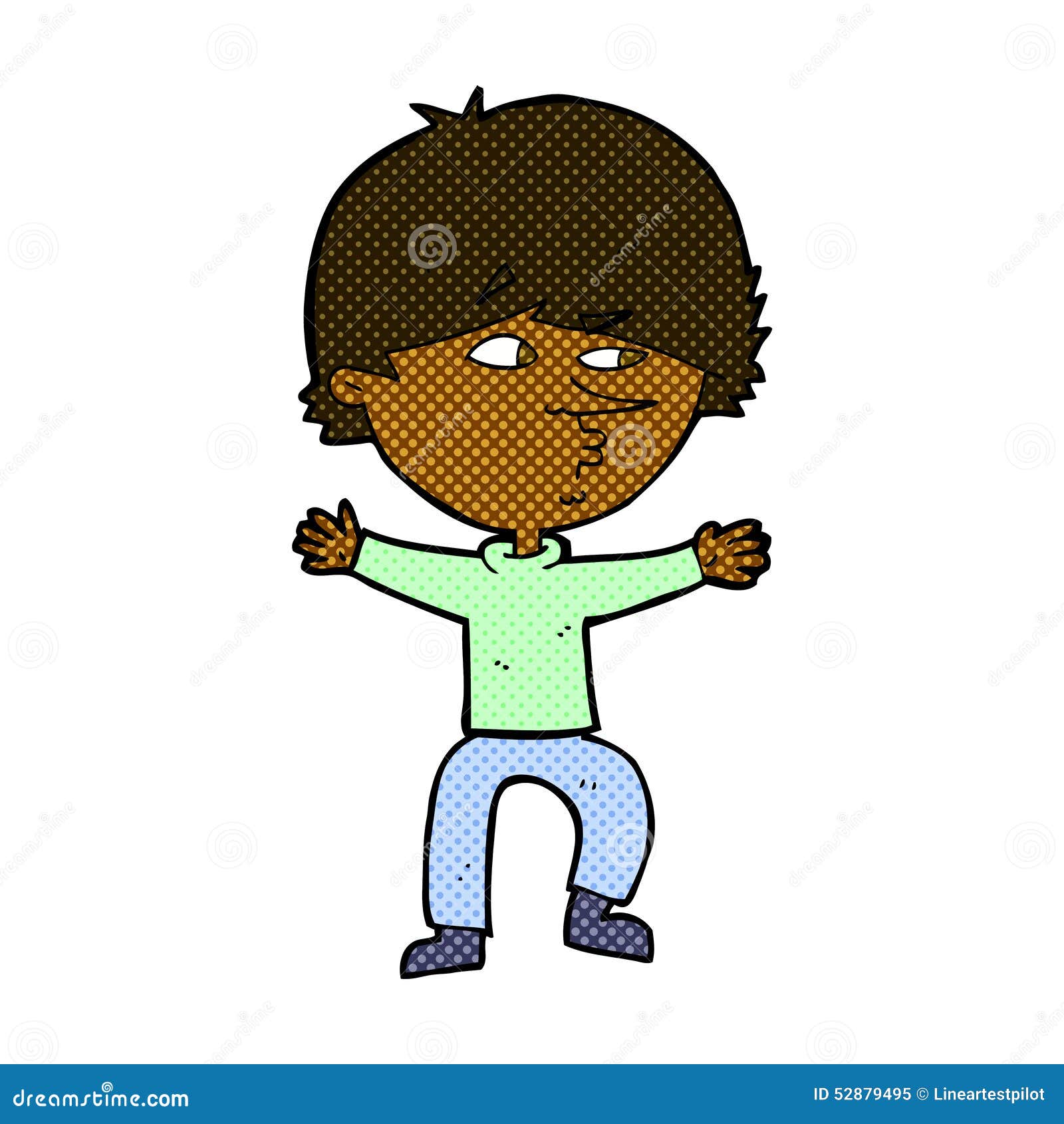 Comic Cartoon Suspicious Man Stock Illustration - Illustration of drawn ...