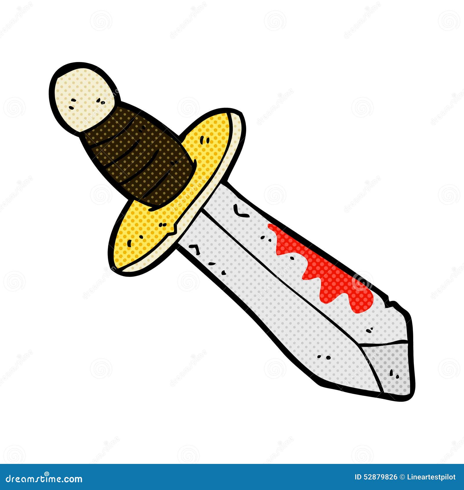 Comic cartoon sword stock illustration. Illustration of sword - 52879826