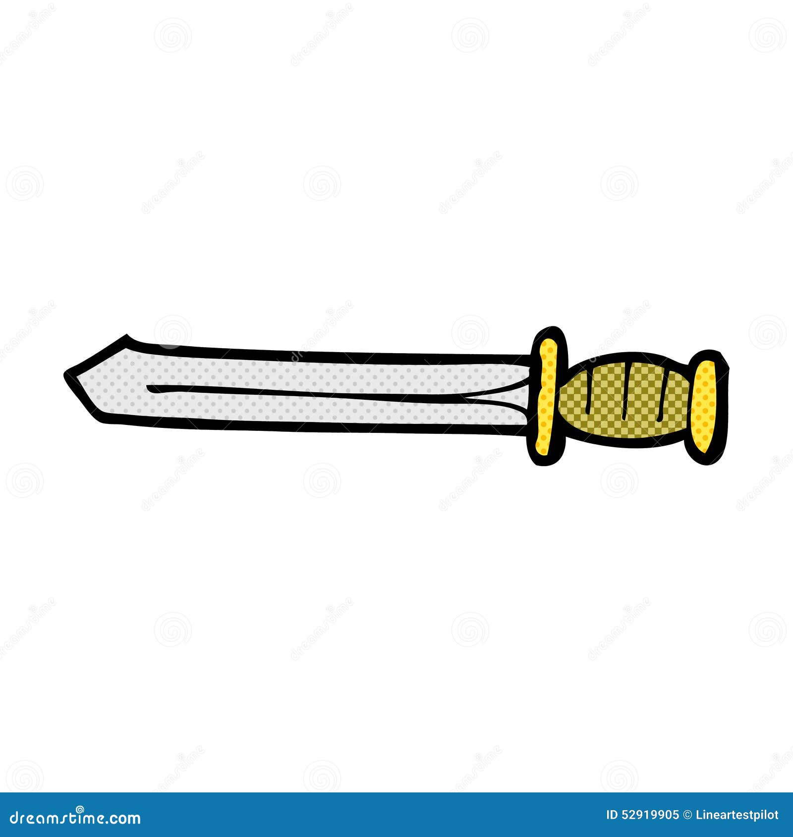 Comic cartoon sword stock illustration. Illustration of silly - 52919905