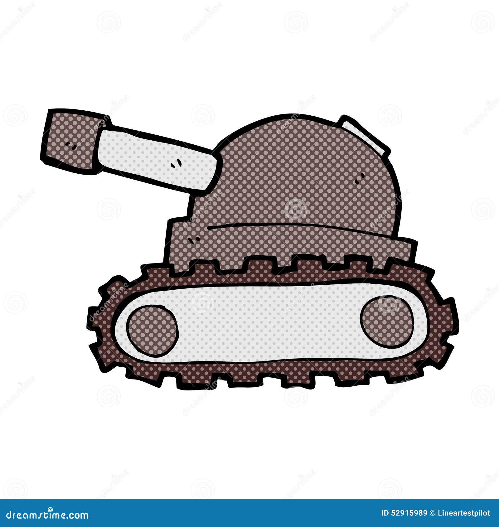 Comic cartoon tank stock illustration. Illustration of style - 52915989