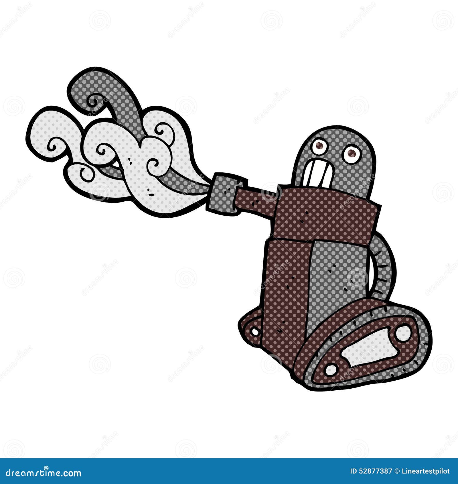 Comic cartoon tank robot stock illustration. Illustration of comic ...