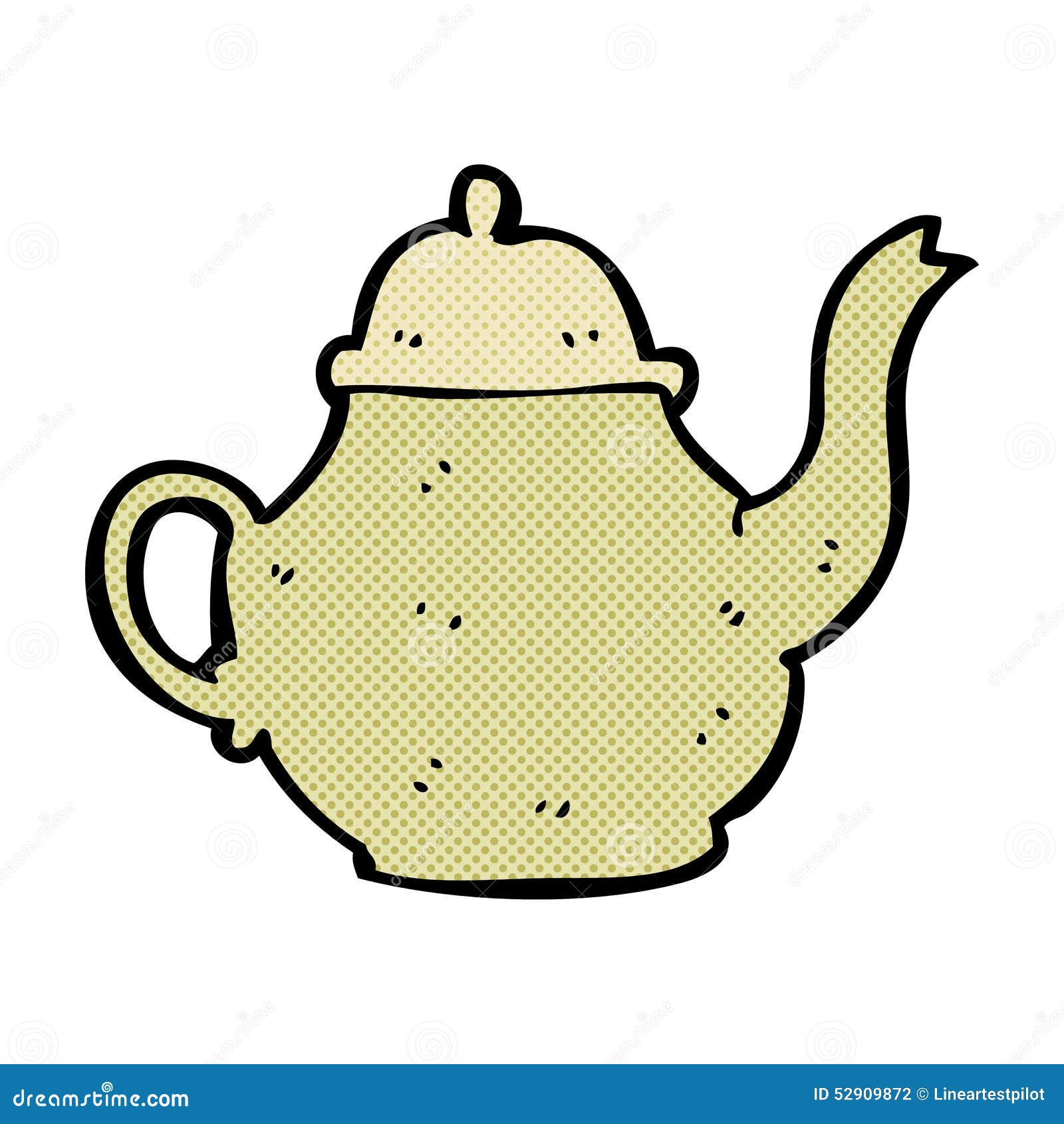 Comic Cartoon Teapot Stock Photo | CartoonDealer.com #52909872