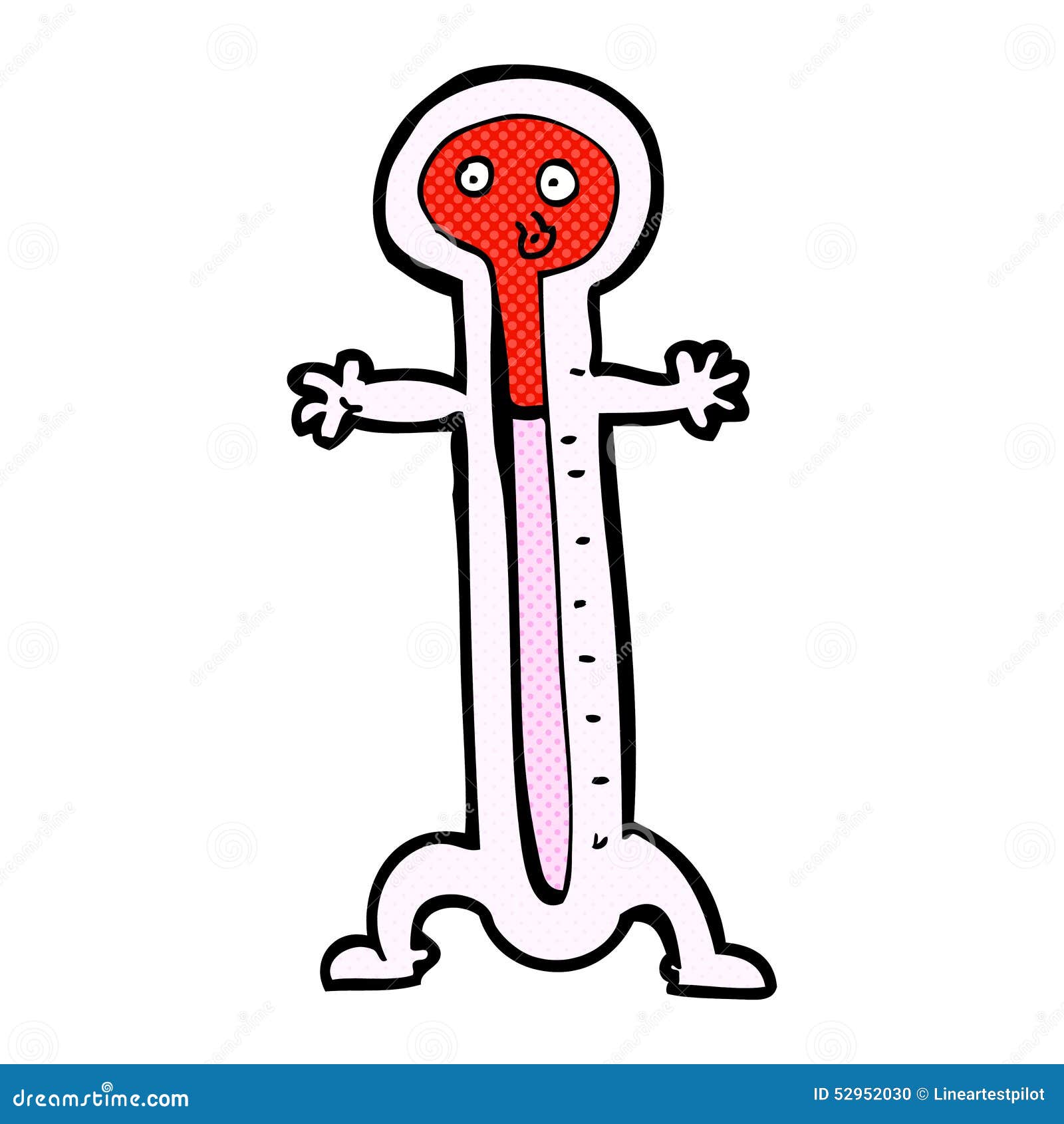 Cartoon Thermometer Digital Medical Icon Vector Illustration ...