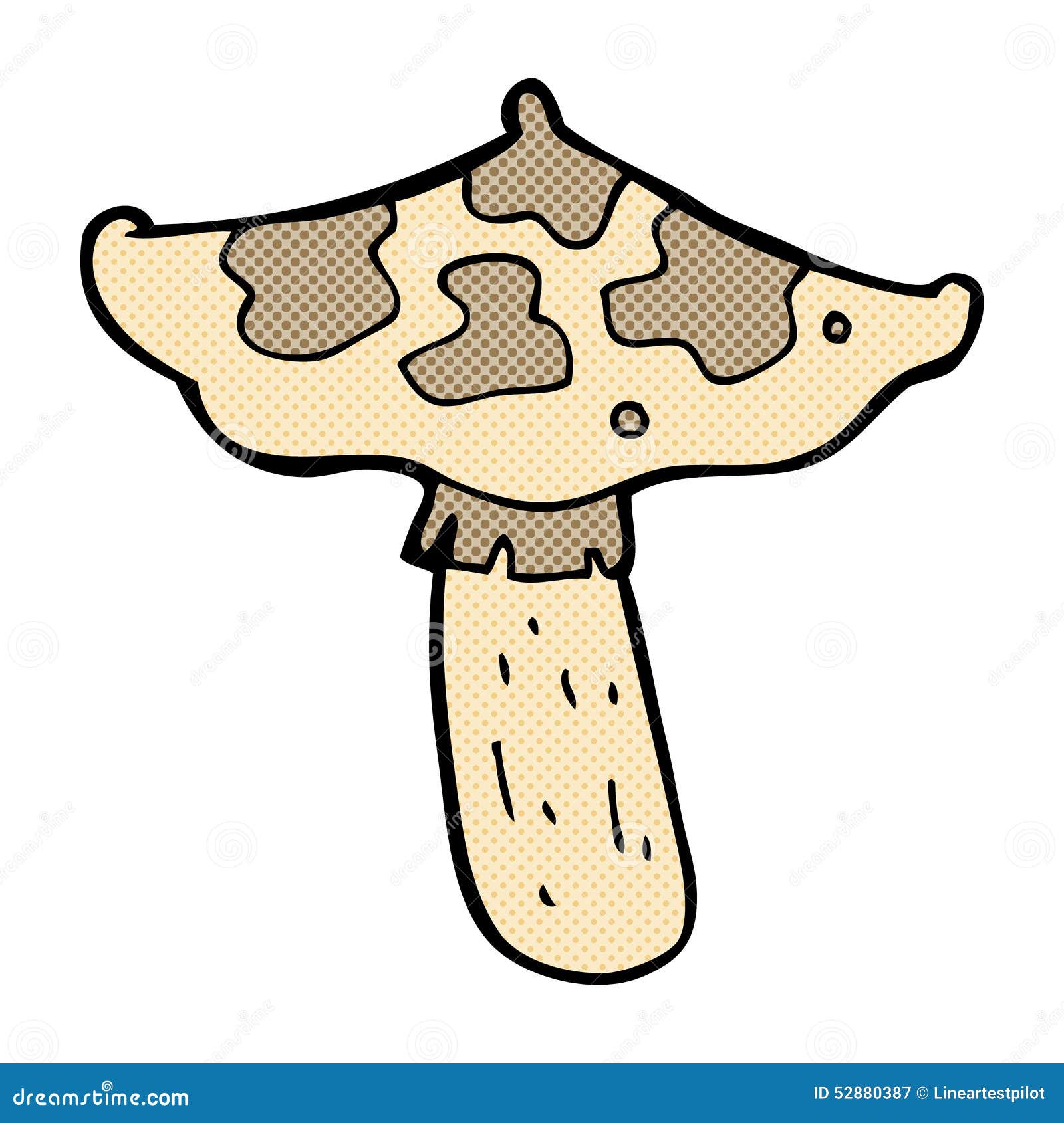 Comic cartoon toadstool stock illustration. Illustration of character ...