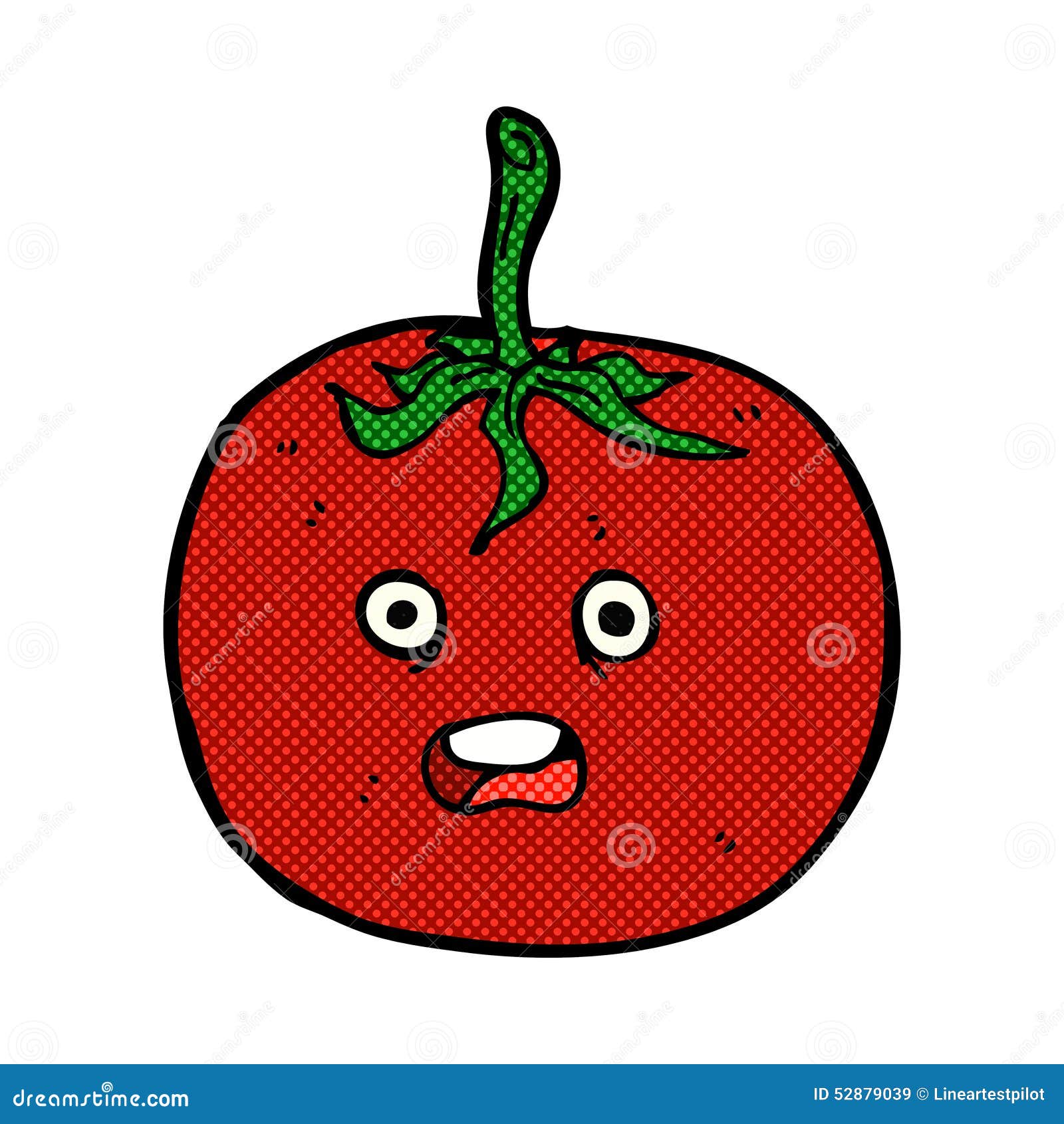 Comic cartoon tomato stock illustration. Illustration of healthy - 52879039