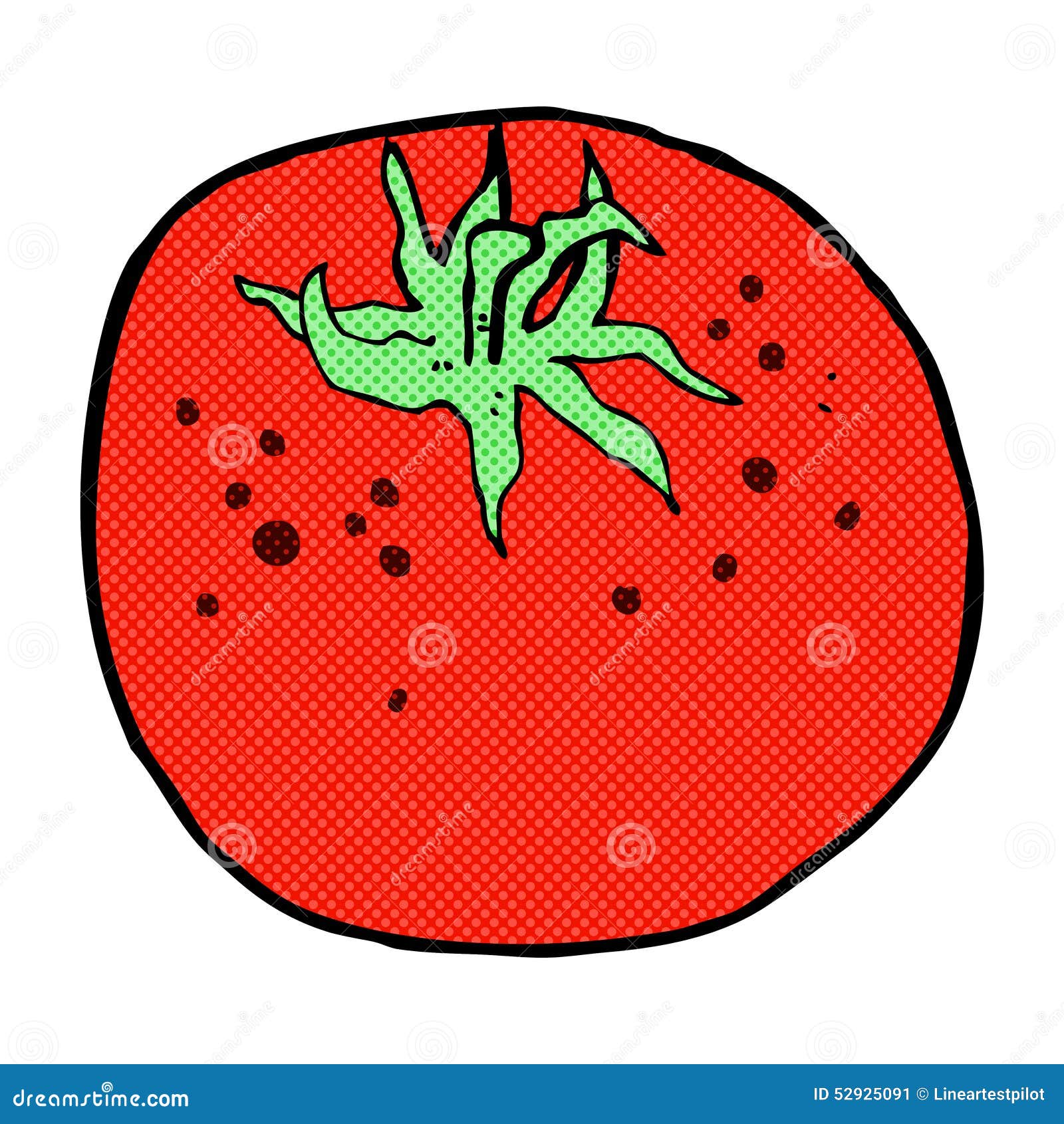 Comic cartoon tomato stock illustration. Illustration of style - 52925091