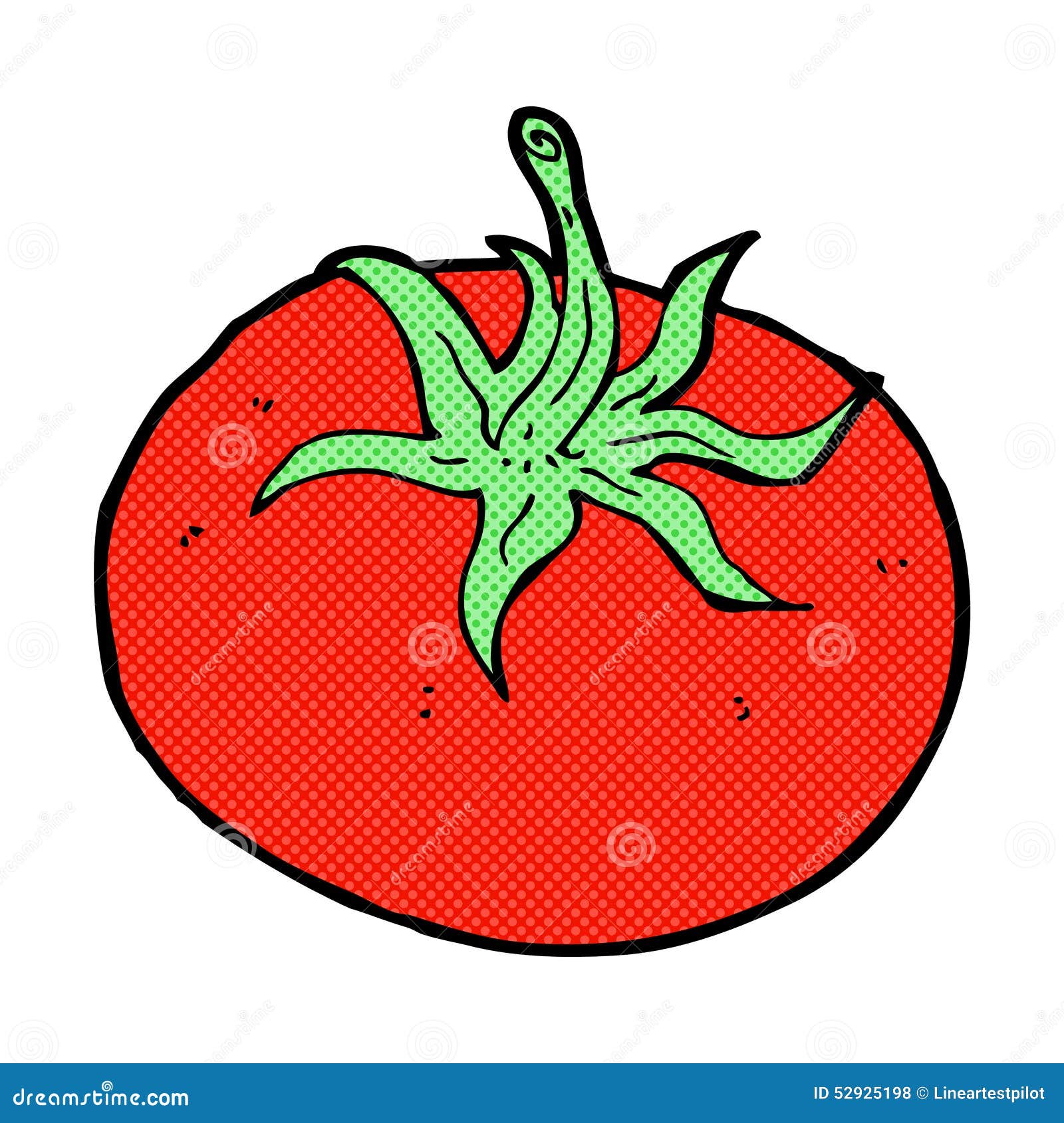 Comic cartoon tomato stock illustration. Illustration of line - 52925198