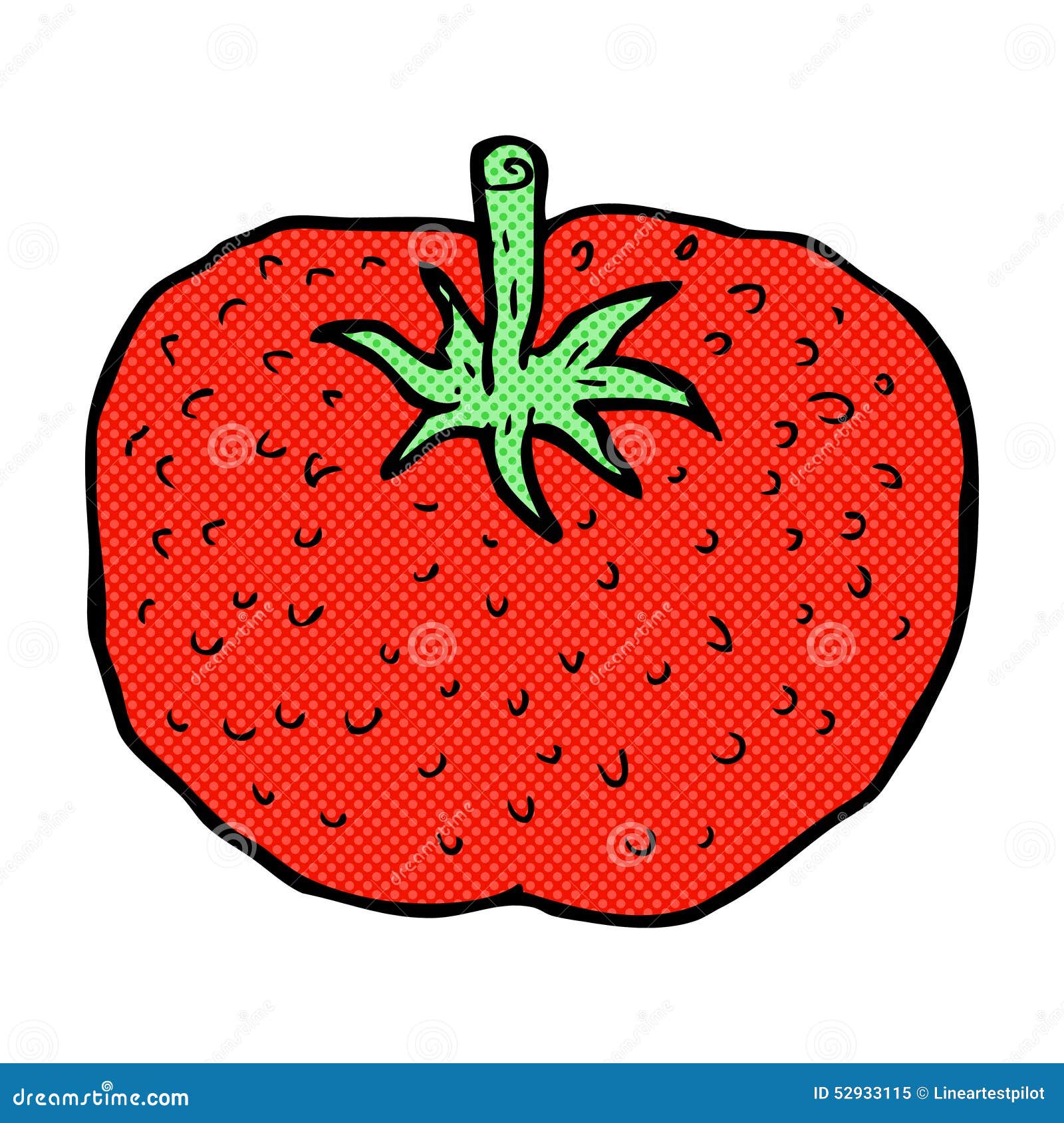 Comic cartoon tomato stock illustration. Illustration of tomato - 52933115