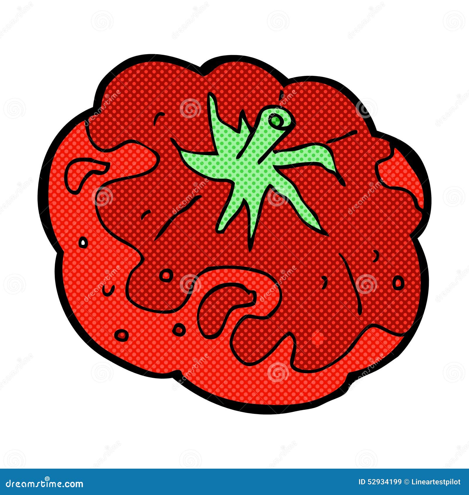 Comic cartoon tomato stock illustration. Illustration of style - 52934199
