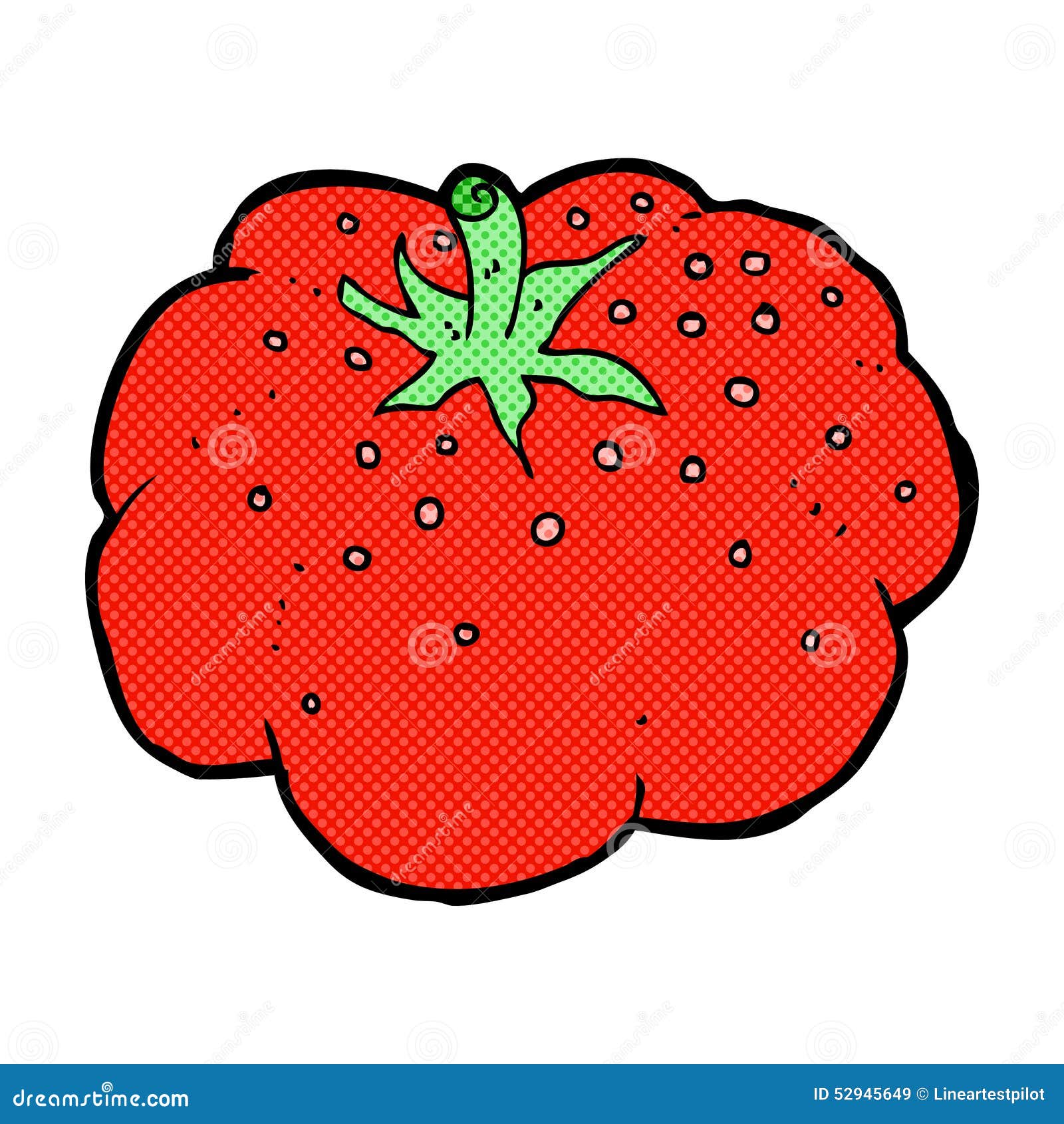 Comic cartoon tomato stock illustration. Illustration of cartoon - 52945649