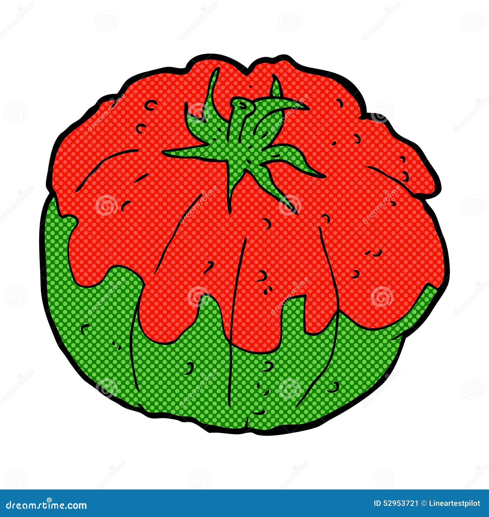 Comic cartoon tomato stock illustration. Illustration of clip - 52953721