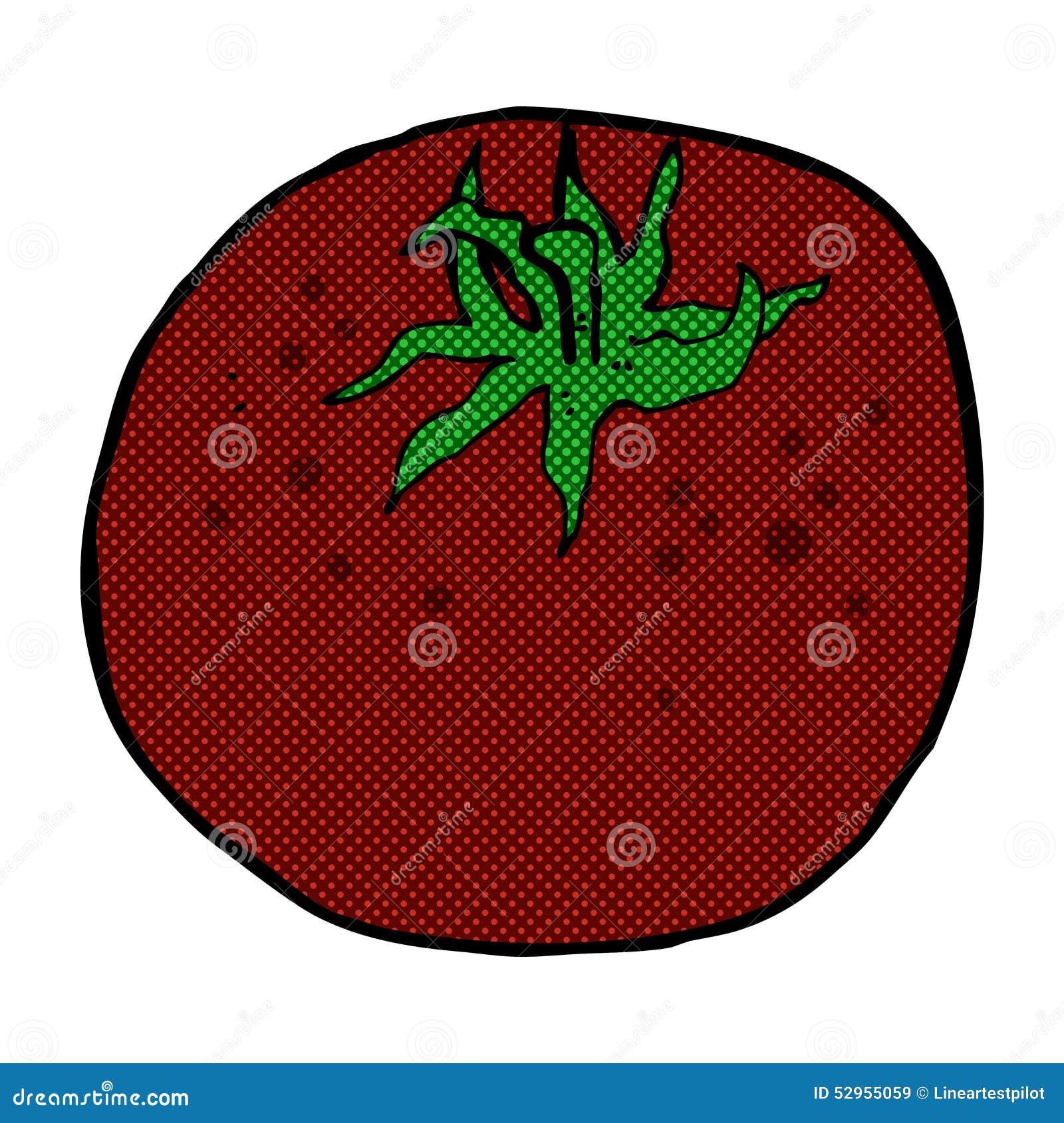 Comic cartoon tomato stock illustration. Illustration of tomato - 52955059