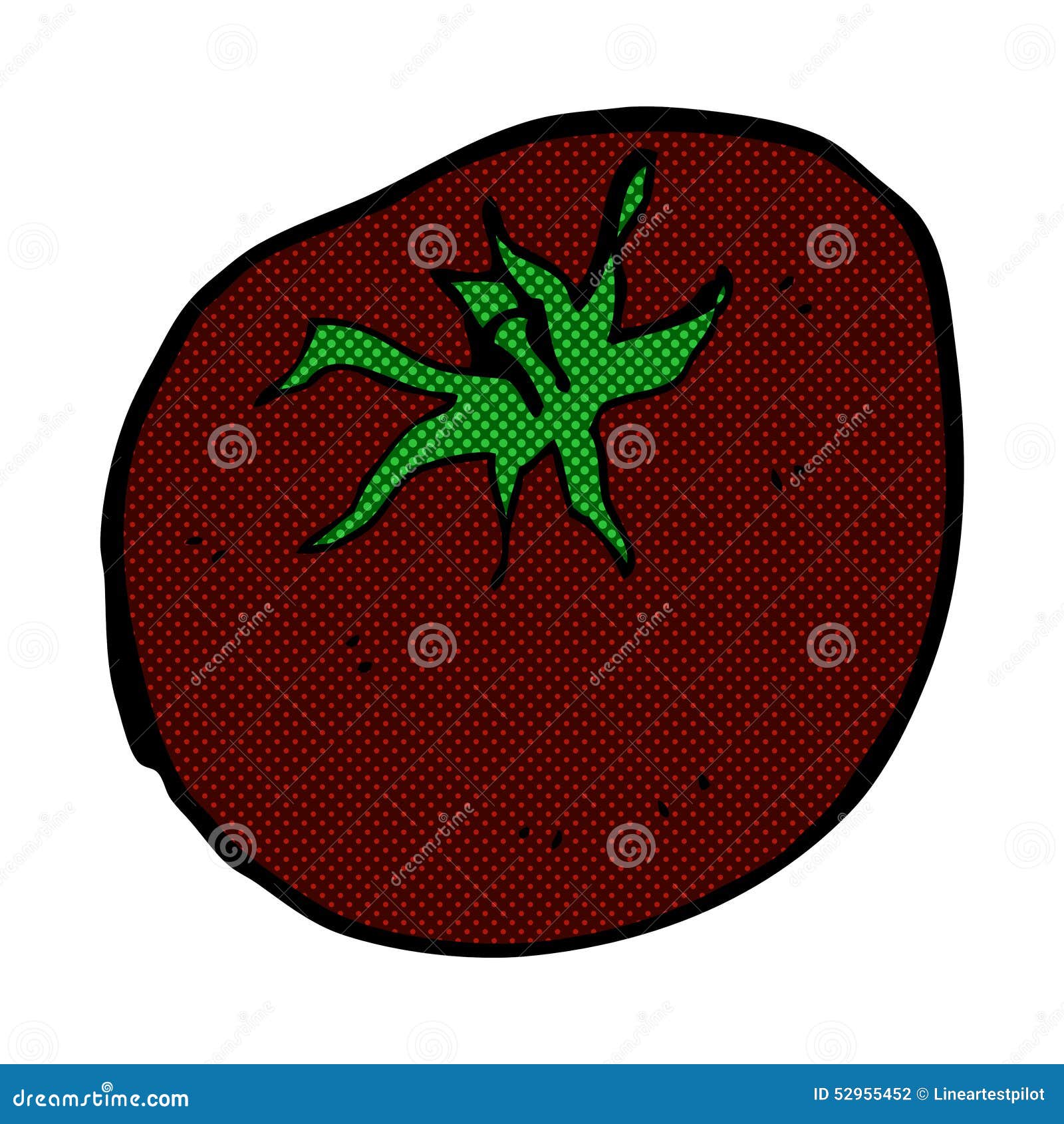 Comic cartoon tomato stock illustration. Illustration of fruit - 52955452
