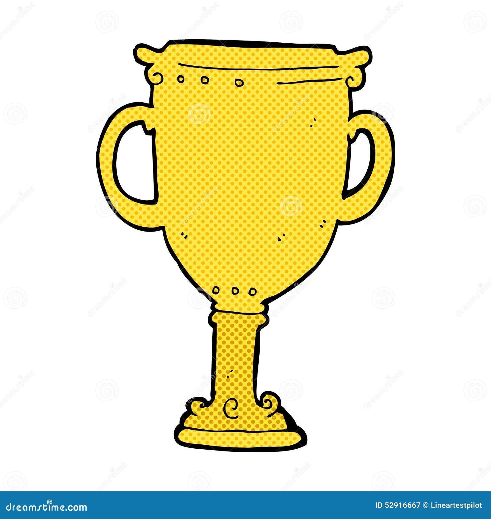 Comic Cartoon Trophy Royalty-Free Stock Photo | CartoonDealer.com #52916667