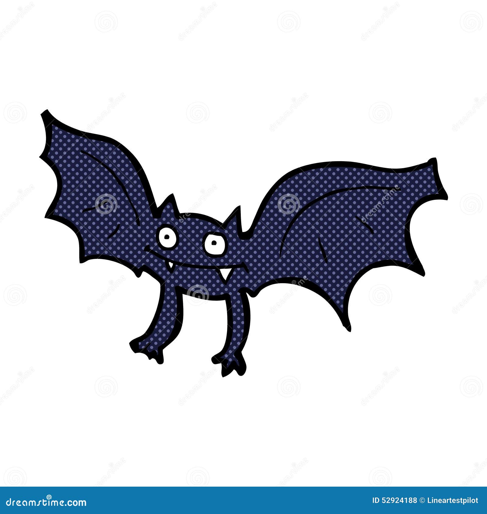 Comic cartoon vampire bat stock illustration. Illustration of quirky ...