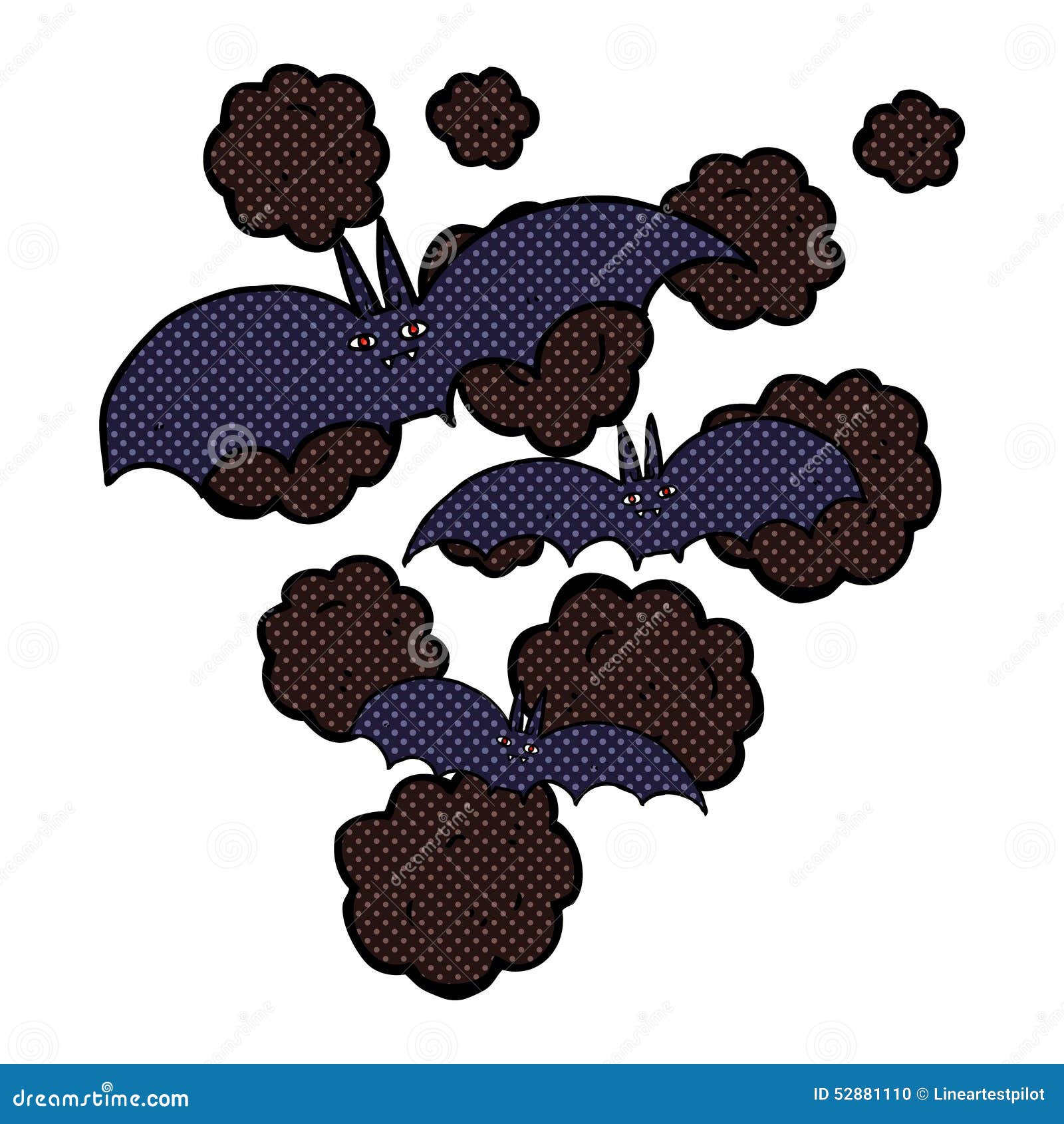 Comic cartoon vampire bats stock illustration. Illustration of hand ...