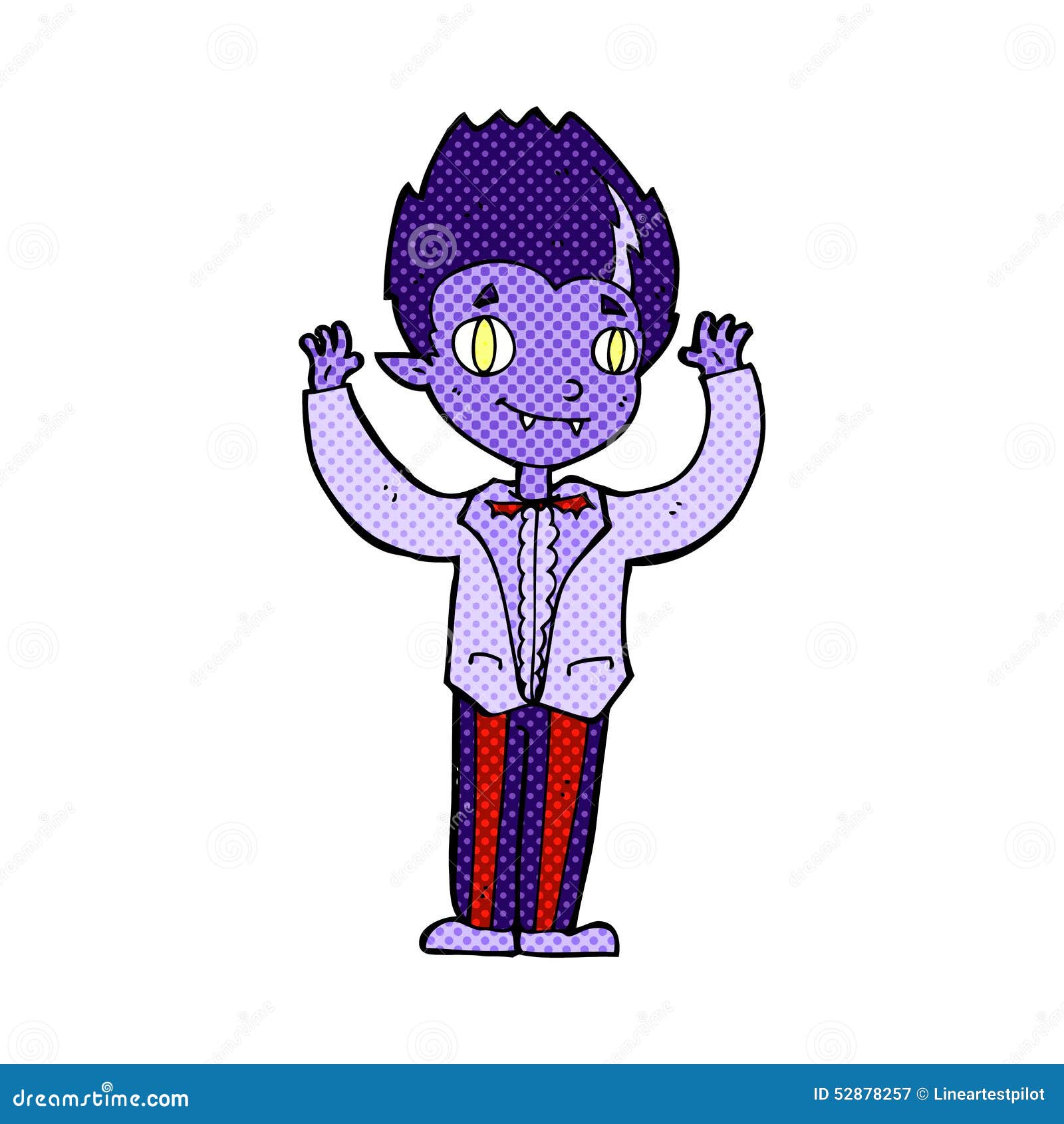 Comic cartoon vampire boy stock illustration. Illustration of hand ...