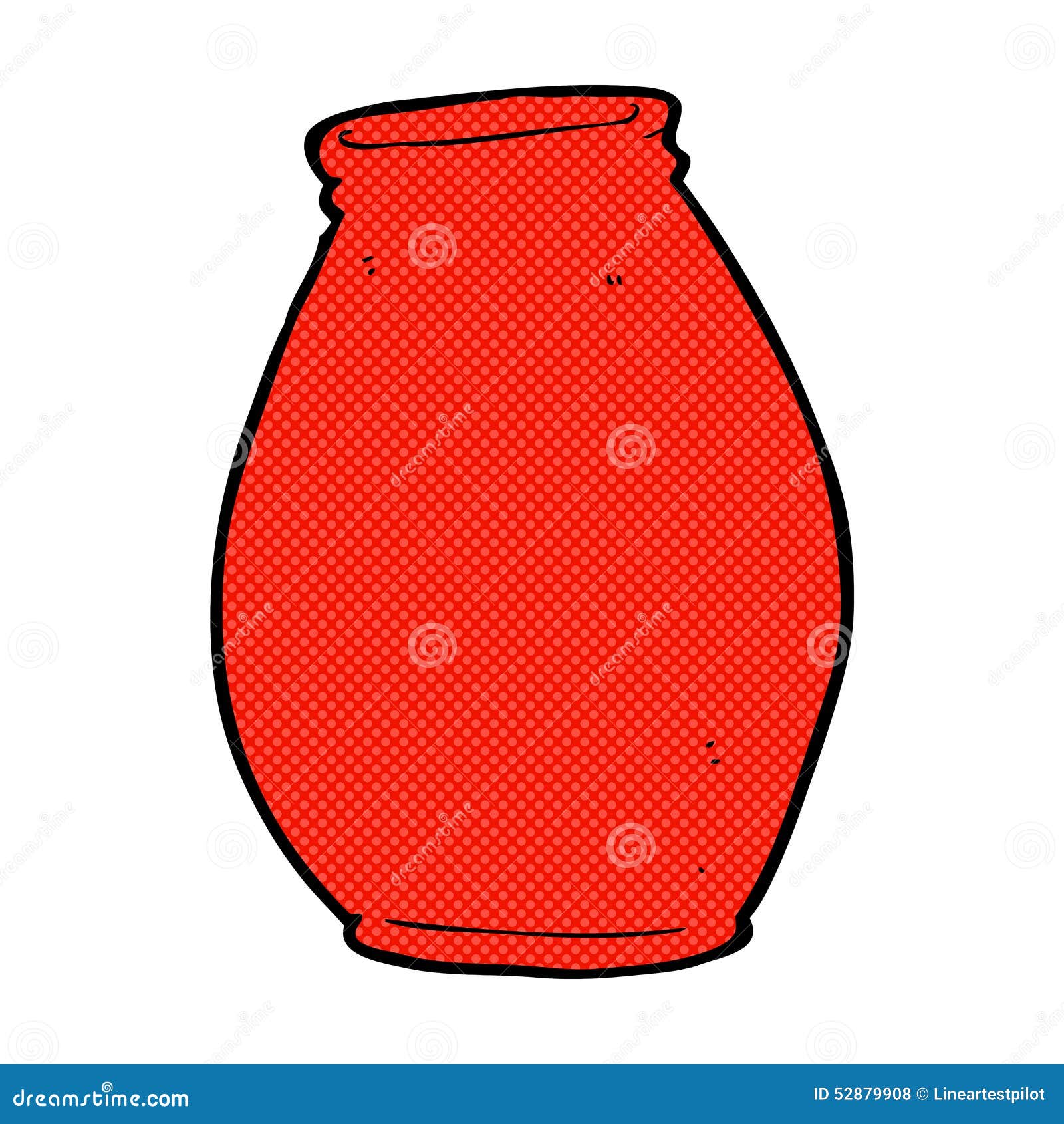 Comic cartoon vase stock illustration. Illustration of clip - 52879908