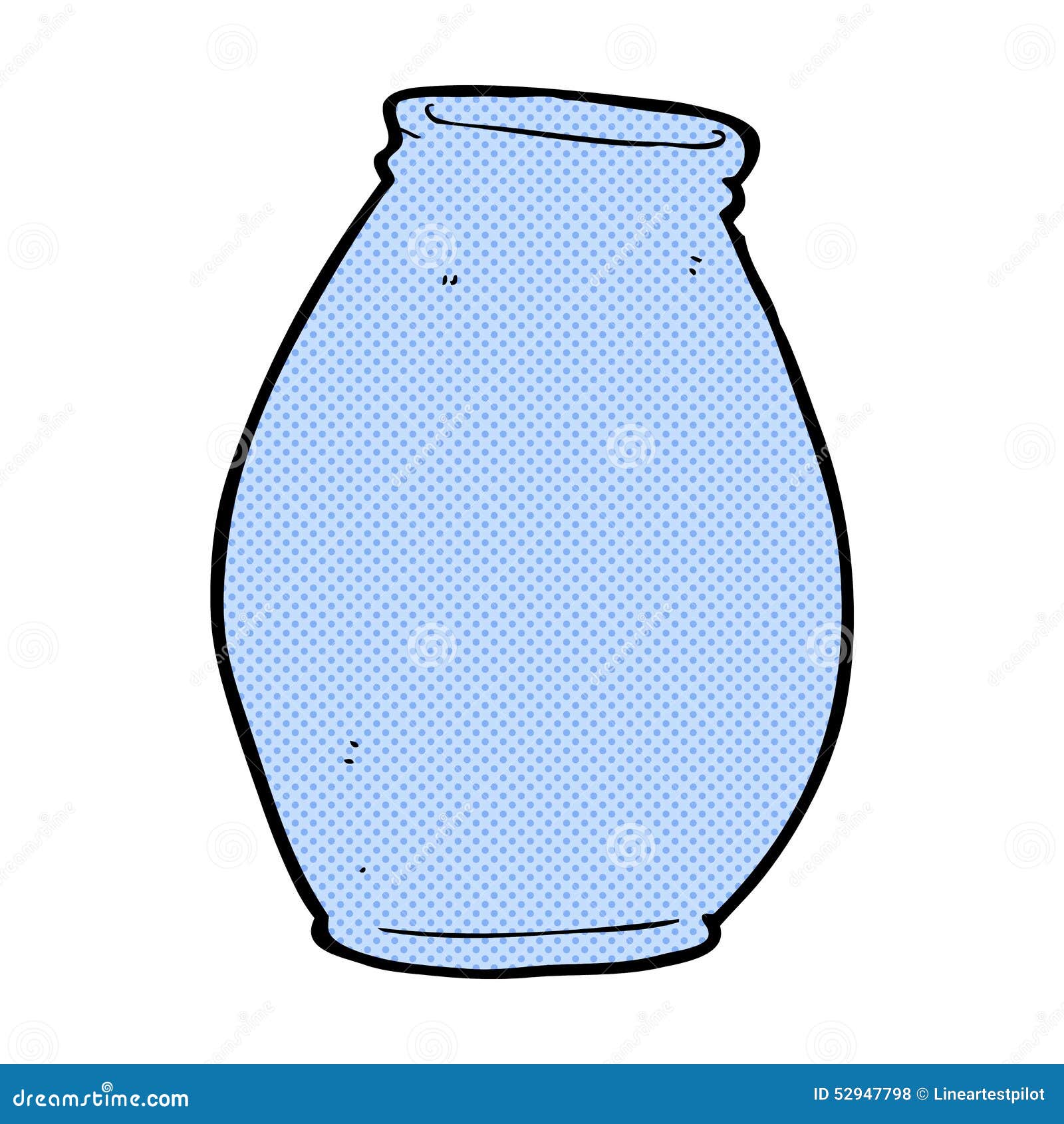 Comic cartoon vase stock illustration. Illustration of print - 52947798