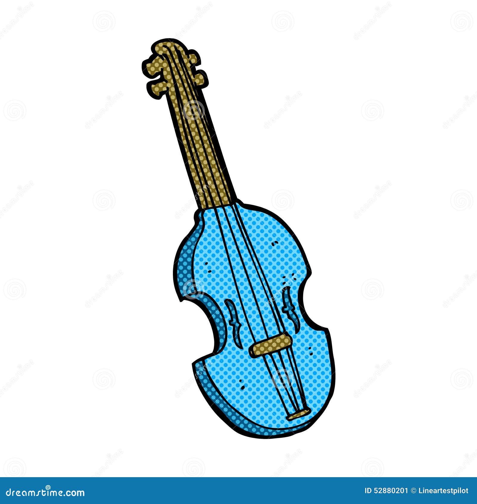 Cartoon Violin Coloring Book Vector Illustration | CartoonDealer.com ...